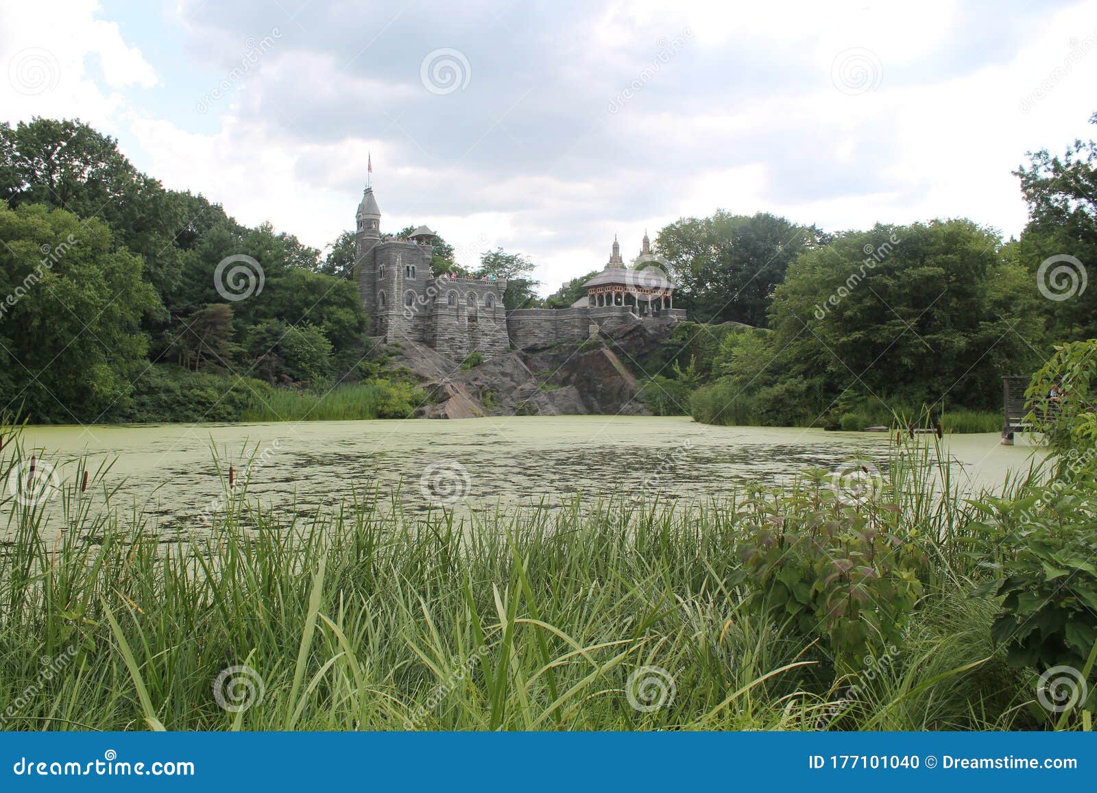 Muddy Lake in Front of an Irish Castle Stock Photo - Image of garden ...