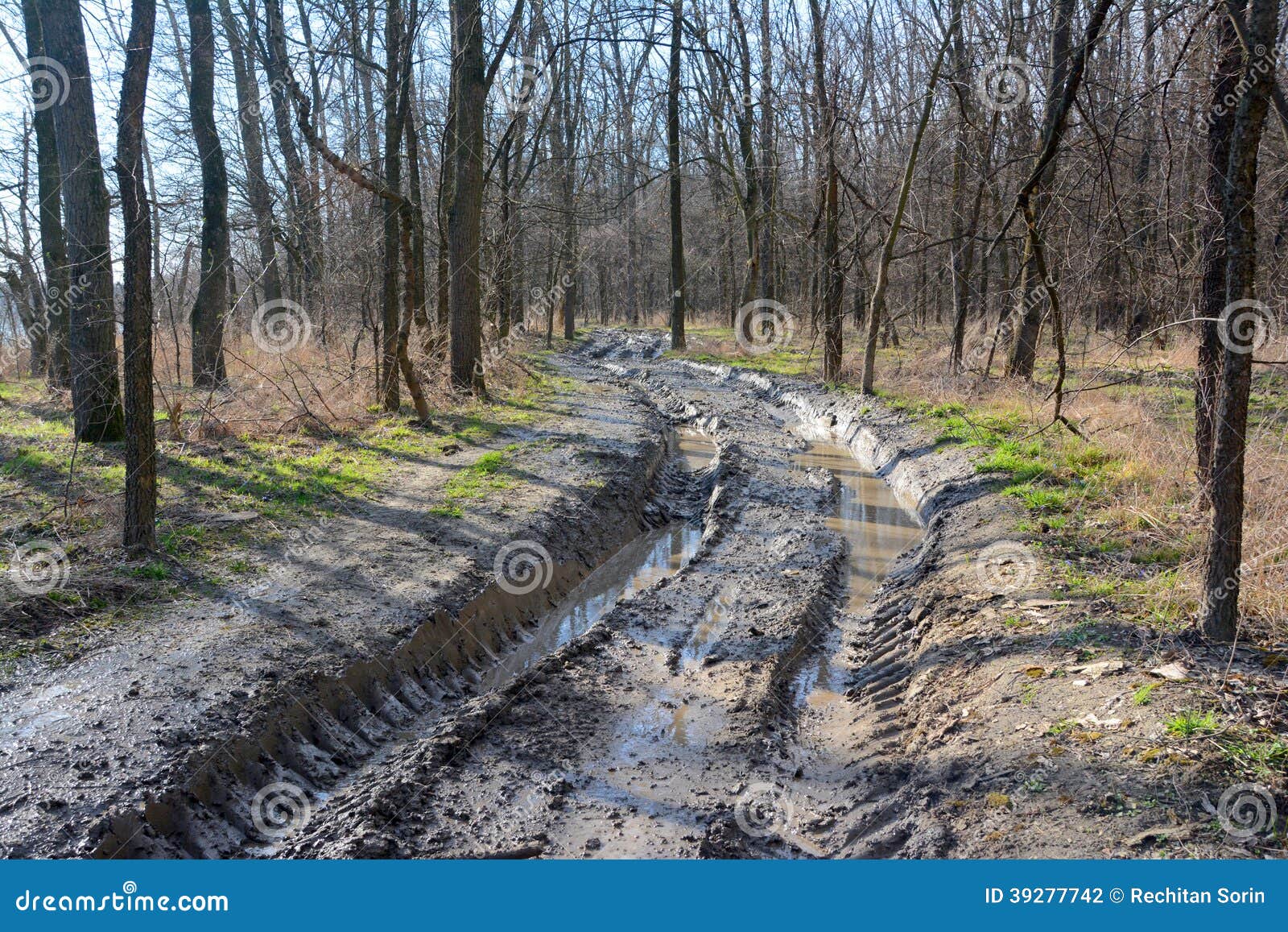 Muddy offroad track stock photo. Image of decline, mire - 39277742