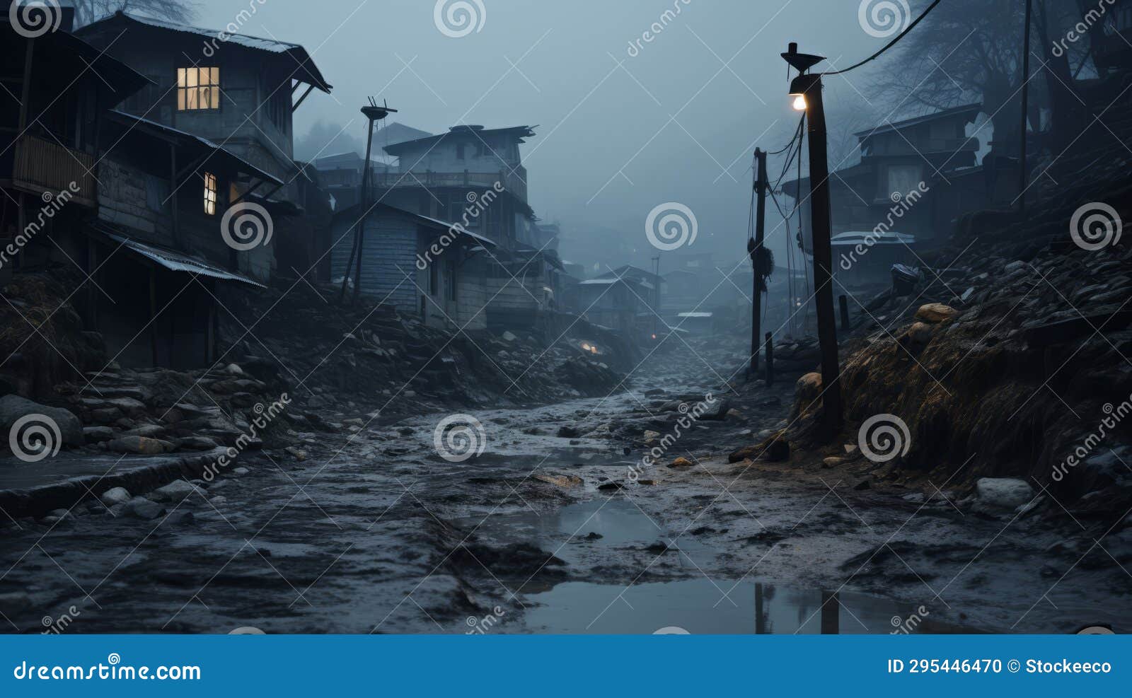 Muddy Pathway: Layered Landscapes and Visual Storytelling in Maya Stock ...