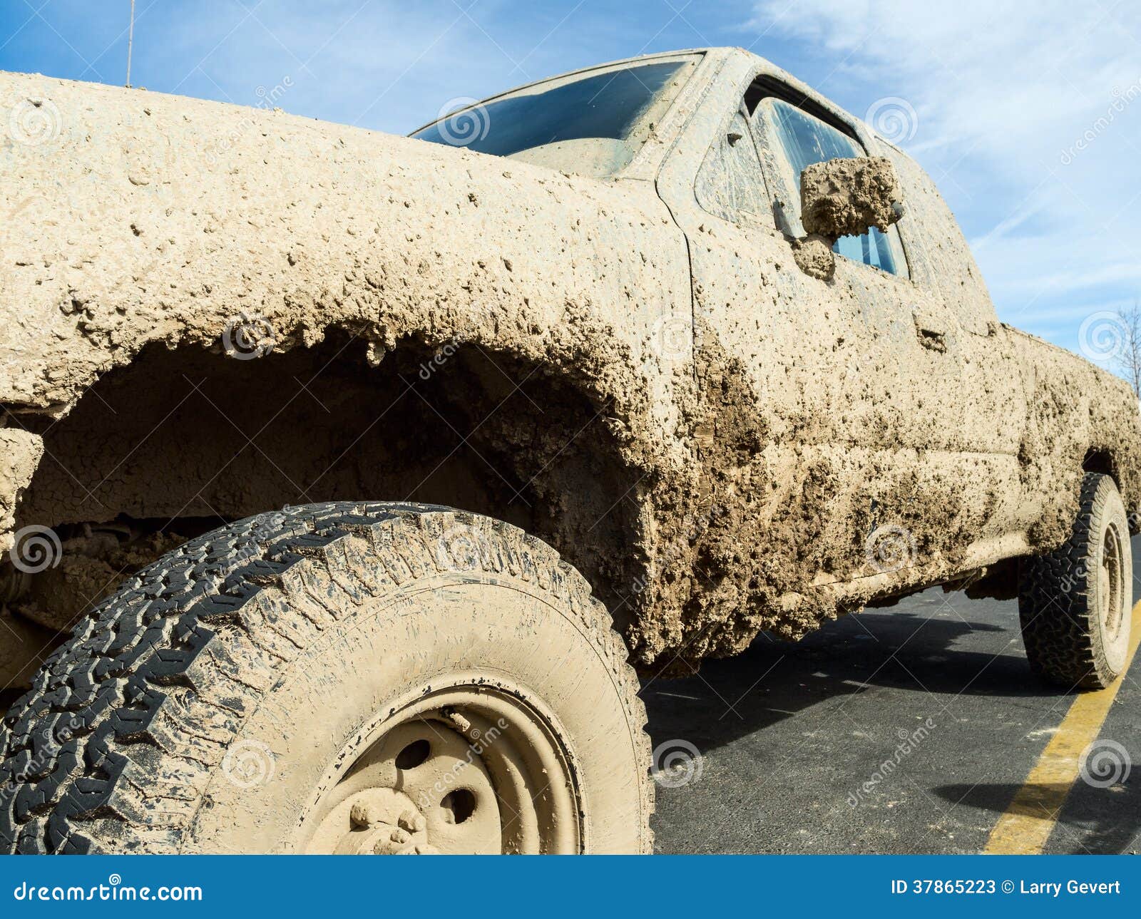 Muddy pickup truck stock image. Image of ride, park, riding - 37865223