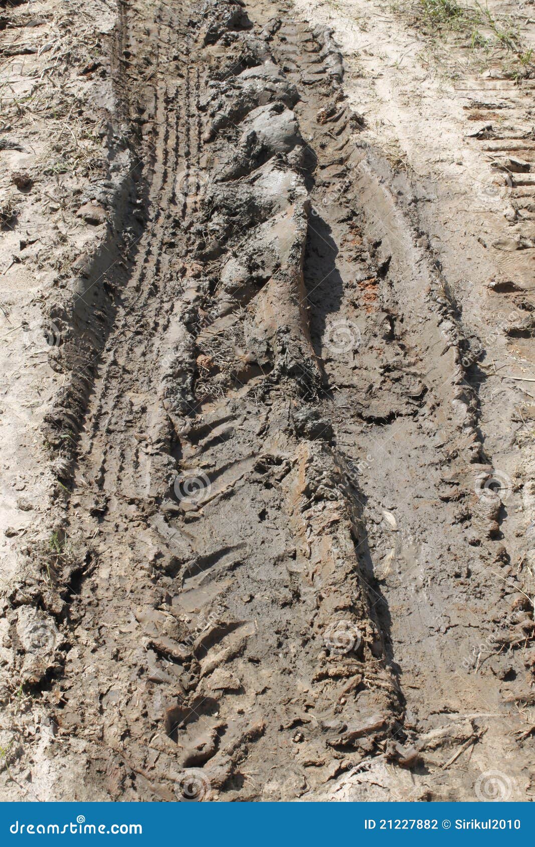 Muddy roads. stock photo. Image of rain, outdoor, environment - 21227882