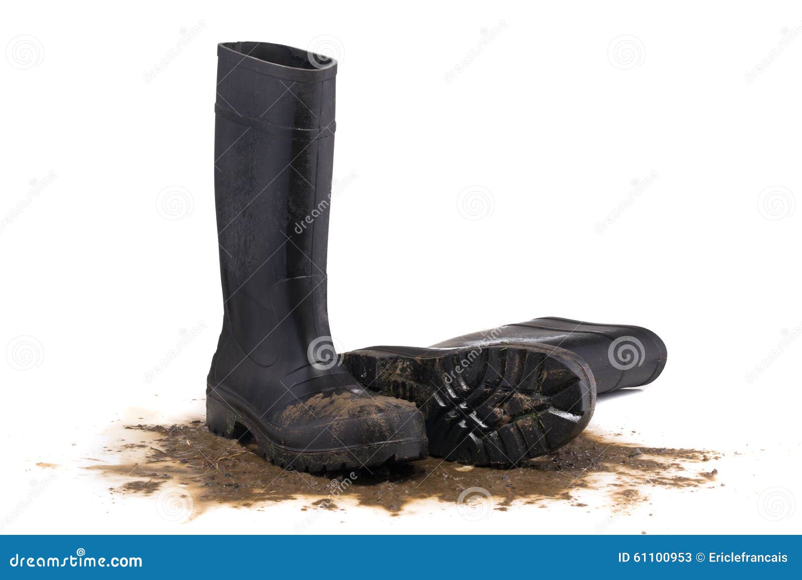 Muddy Rubber Boots Stock Photography | CartoonDealer.com #8798762