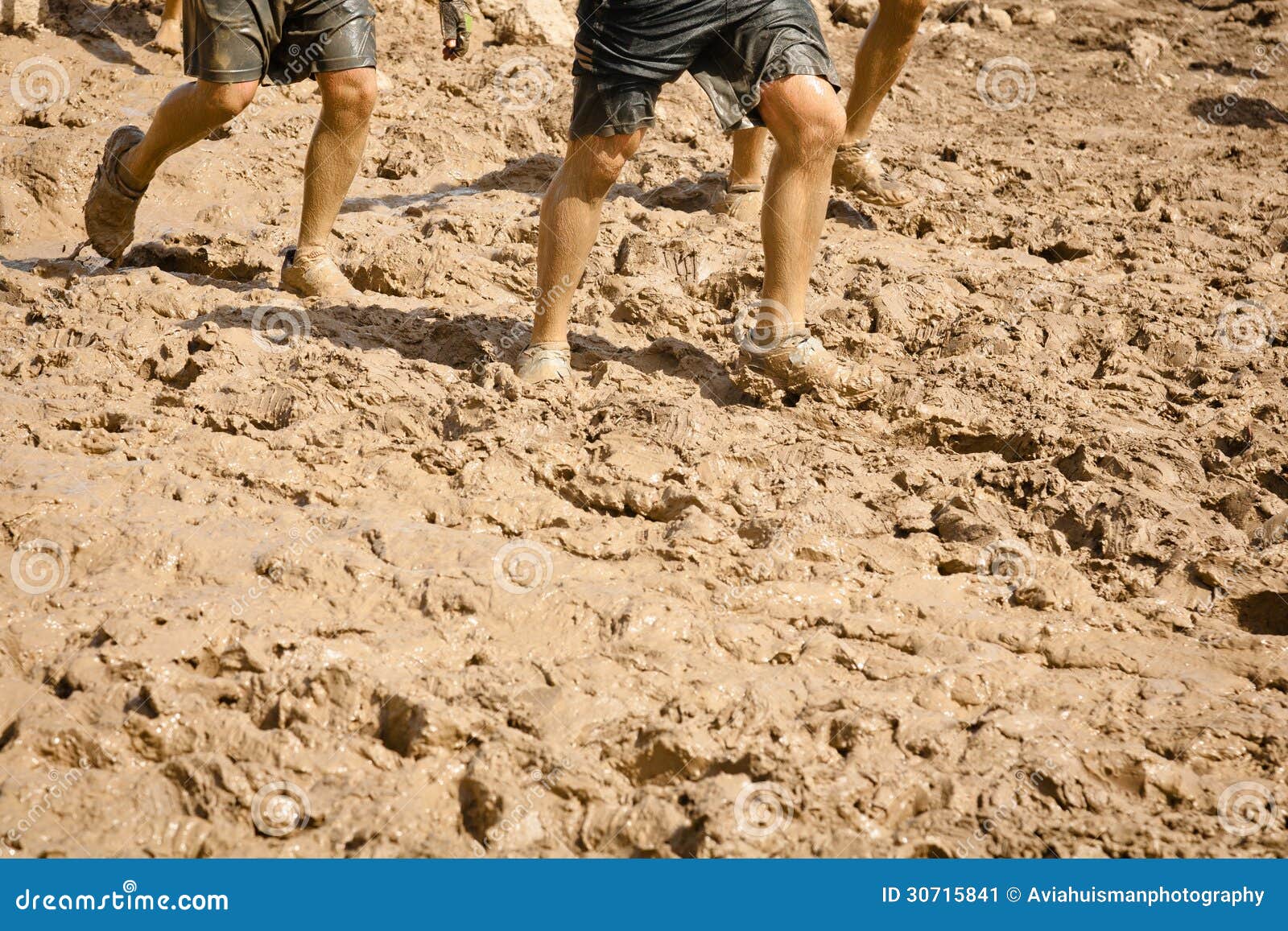Muddy Runners stock image. Image of accomplish, dirty - 30715841