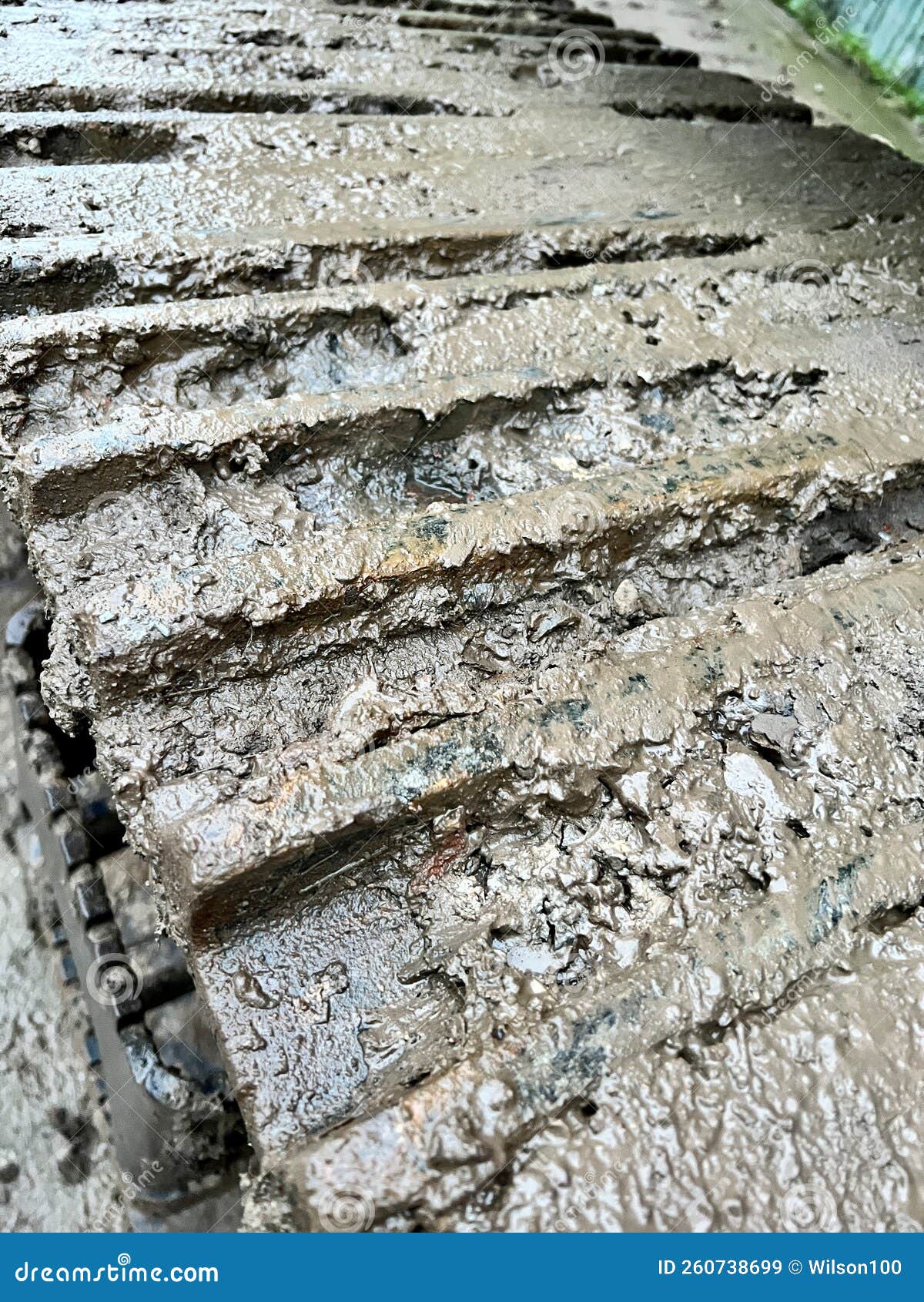 Muddy Tank Tracks stock image. Image of tank, muddy - 260738699