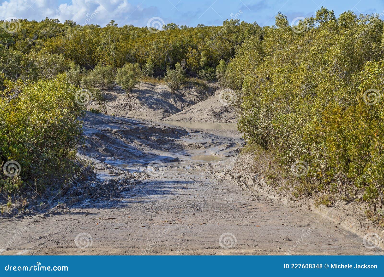 Muddy Tidal Boat Ramp stock photo. Image of countryside - 227608348