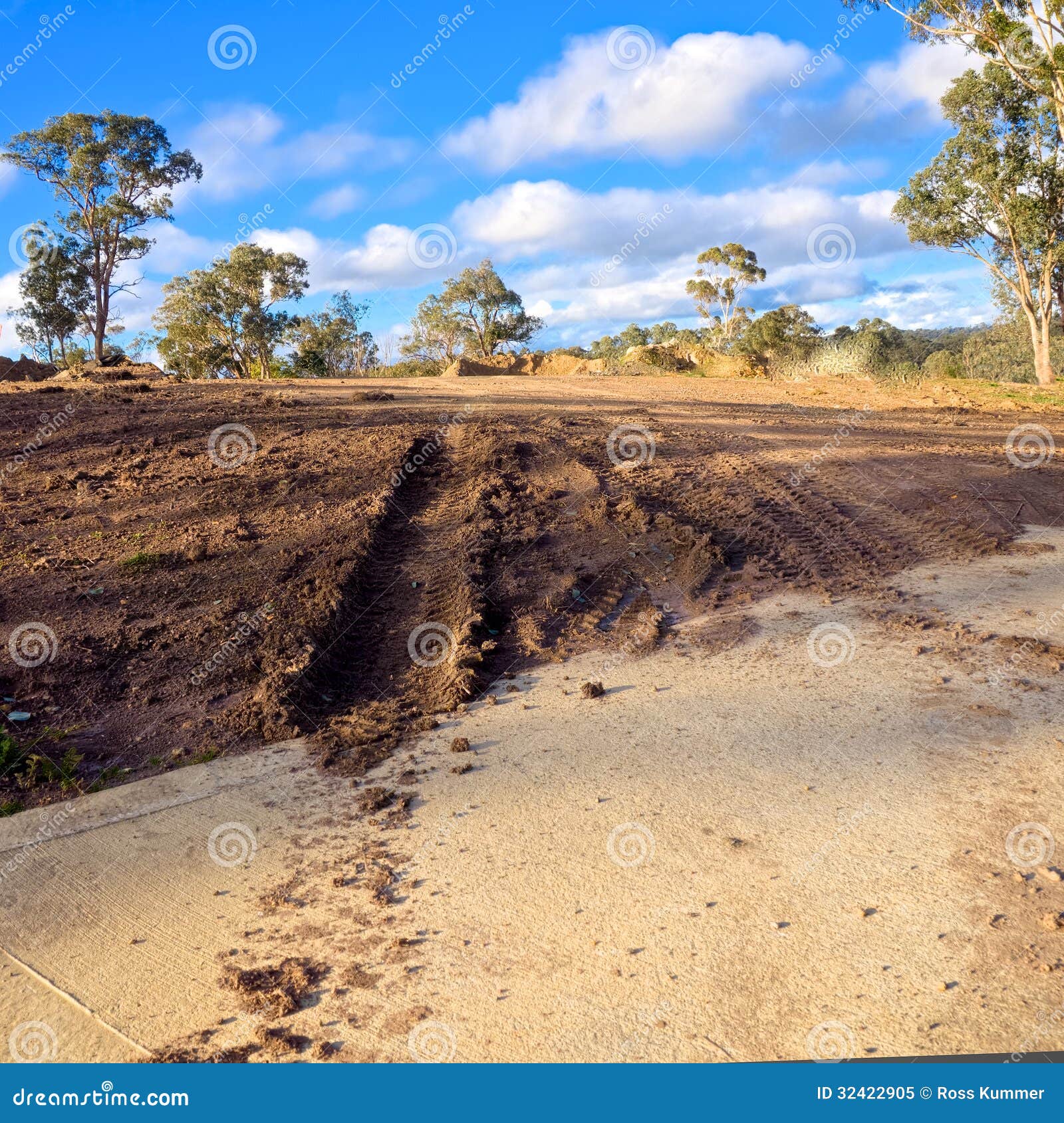 Muddy track in australia stock image. Image of muddy - 32422905