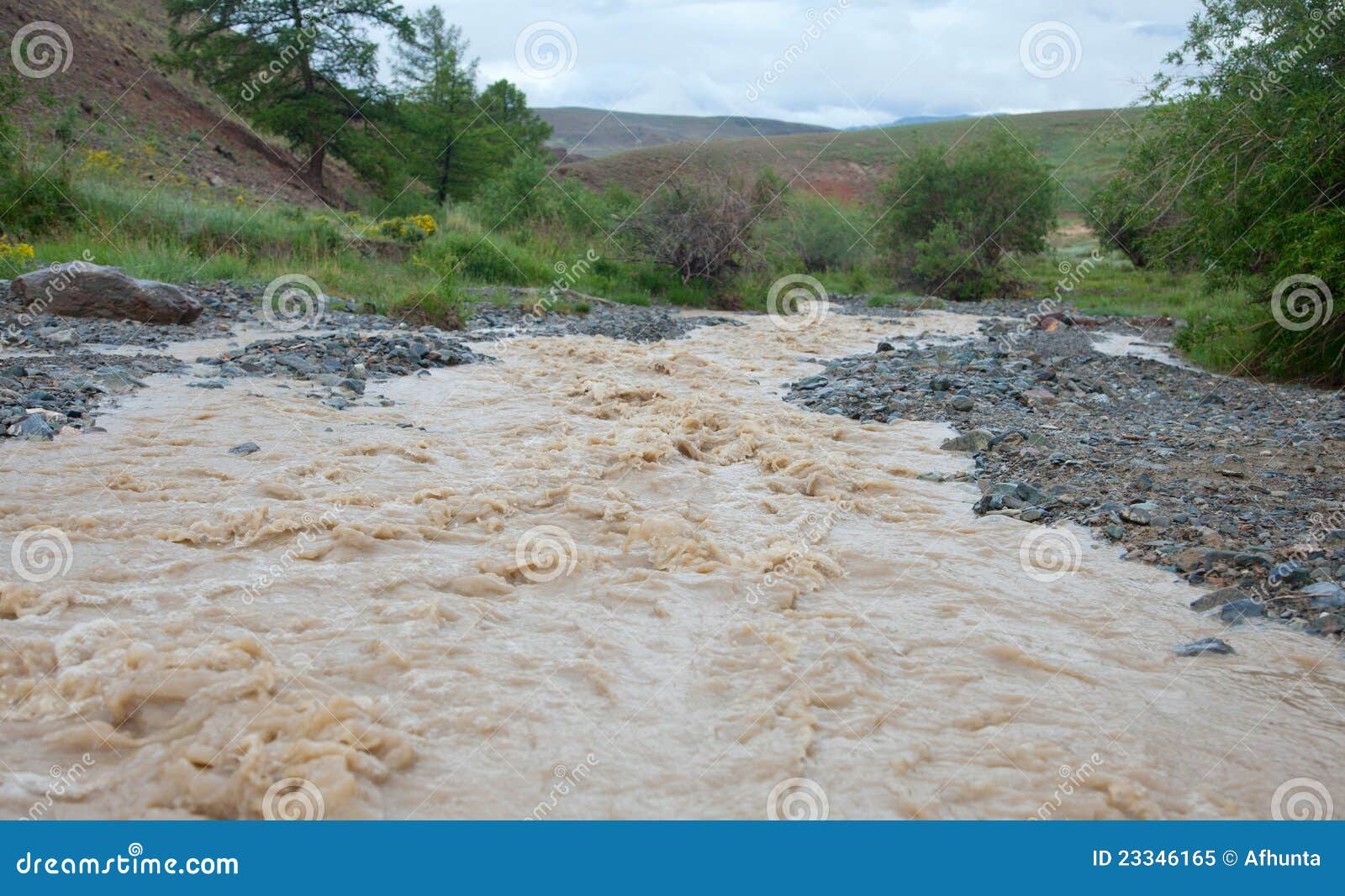 Muddy water stock image. Image of power, river, speed - 23346165