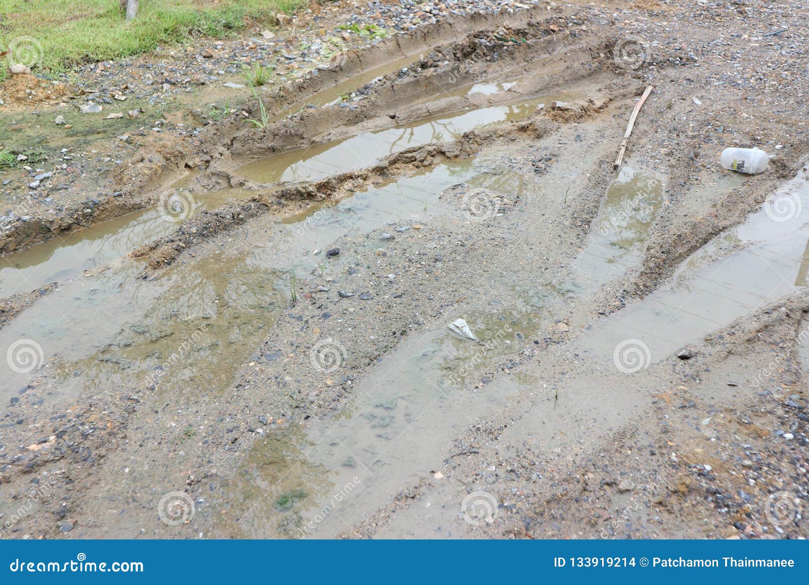 Muddy Water and Bumpy Wheels Stock Photo - Image of wheels, bumpy ...