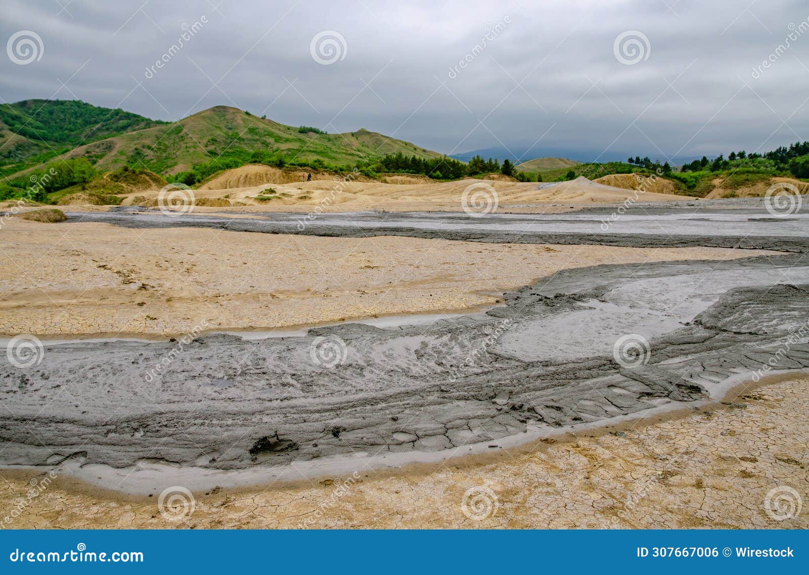 Muddy Water Has Formed a Substantial Sand Puddle Stock Photo - Image of ...