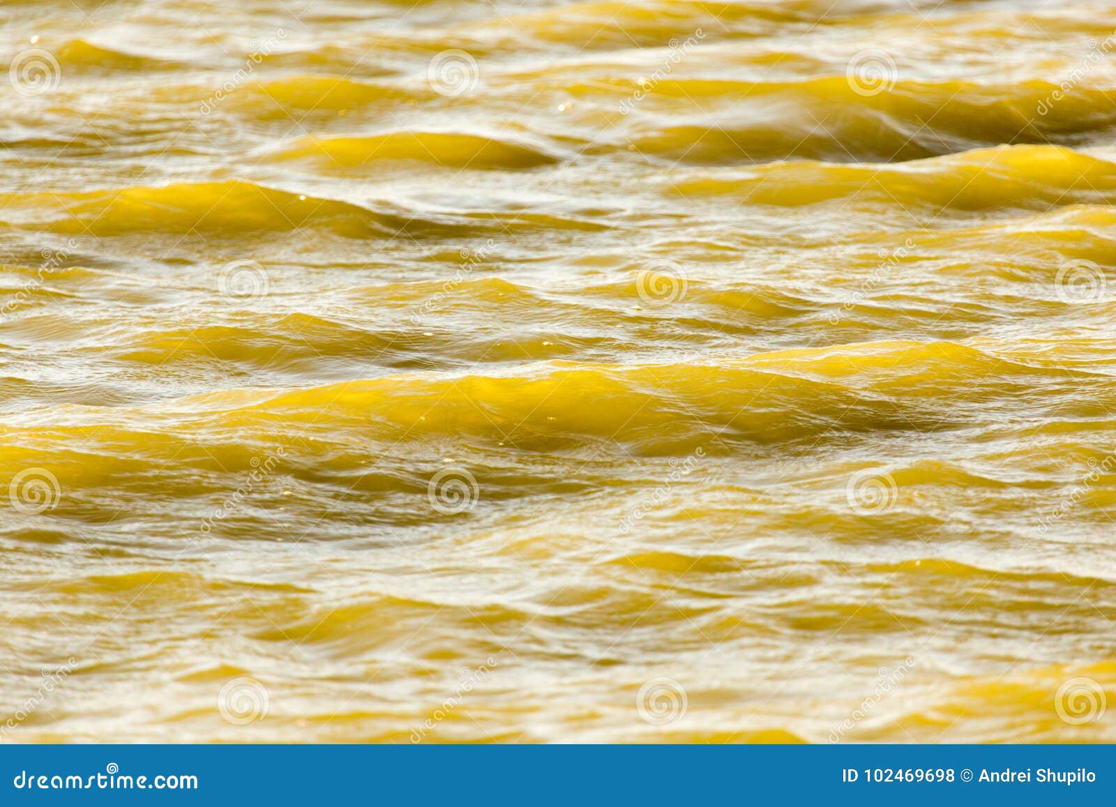 Muddy Waves on the Surface of Water Stock Photo - Image of background ...