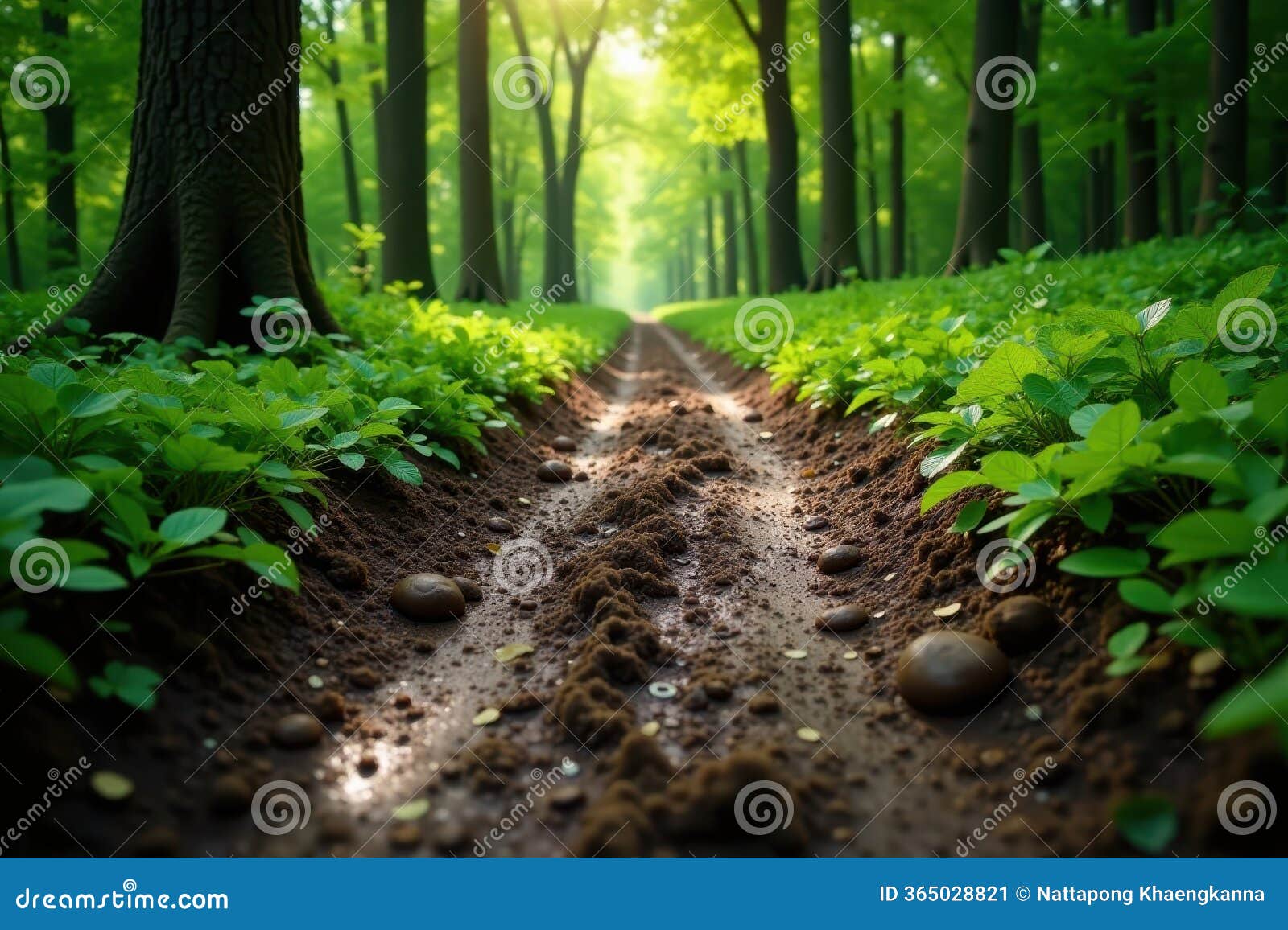 Footprints Trail. Human Footstep Silhouette Walking Hiking Trekking ...