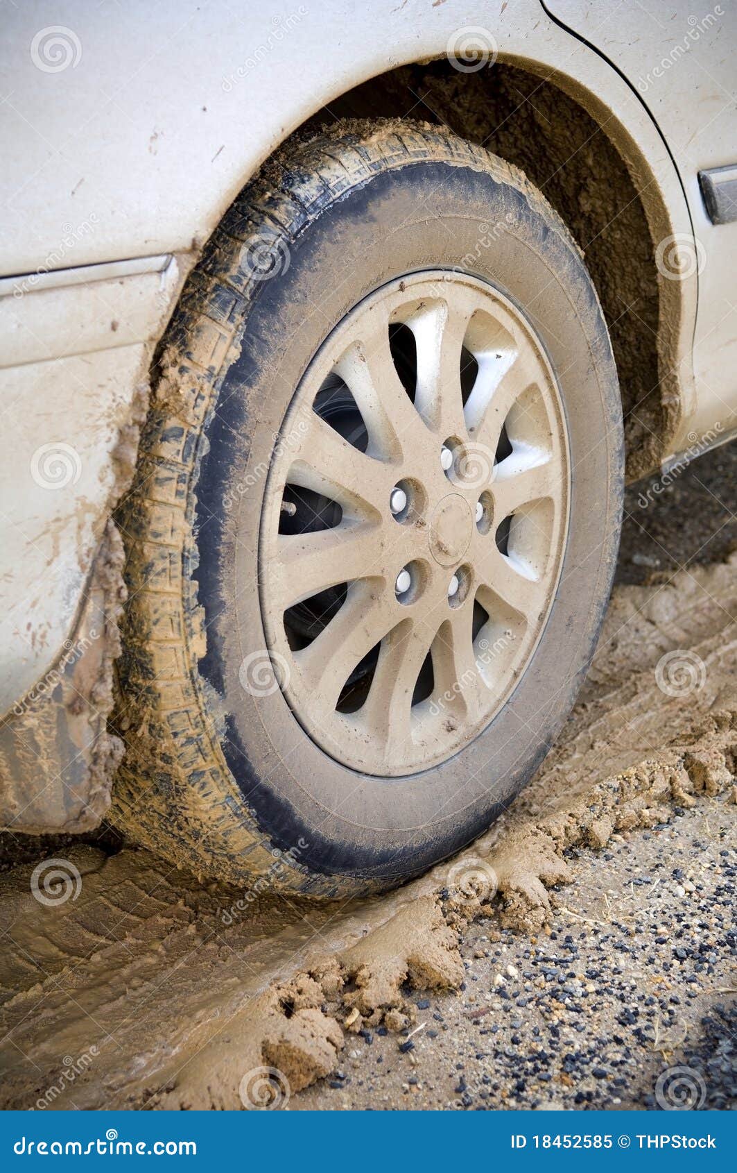Muddy Wheel stock image. Image of slide, dirty, muddy - 18452585