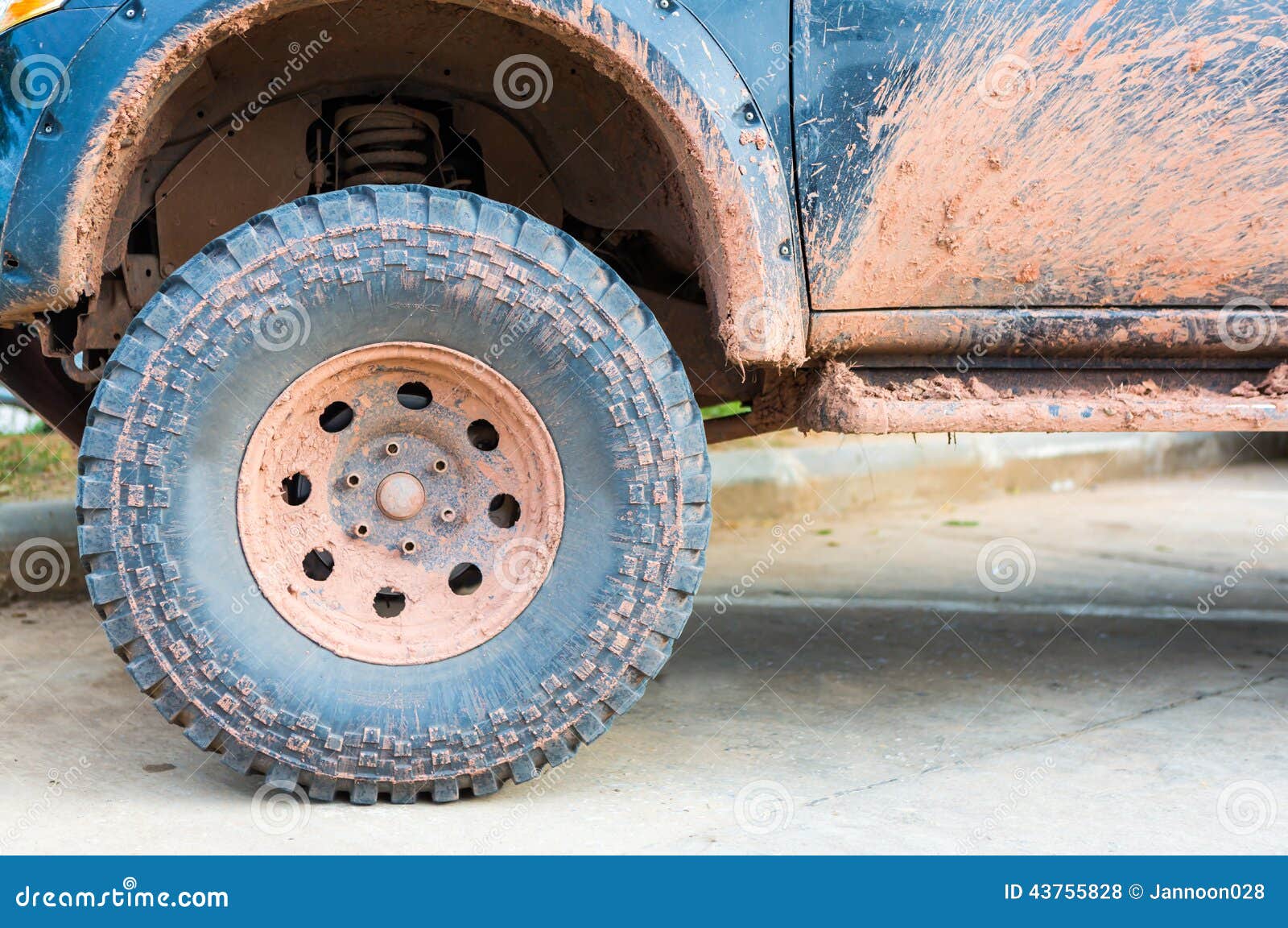 Muddy wheel stock photo. Image of four, wild, wheel, road - 43755828