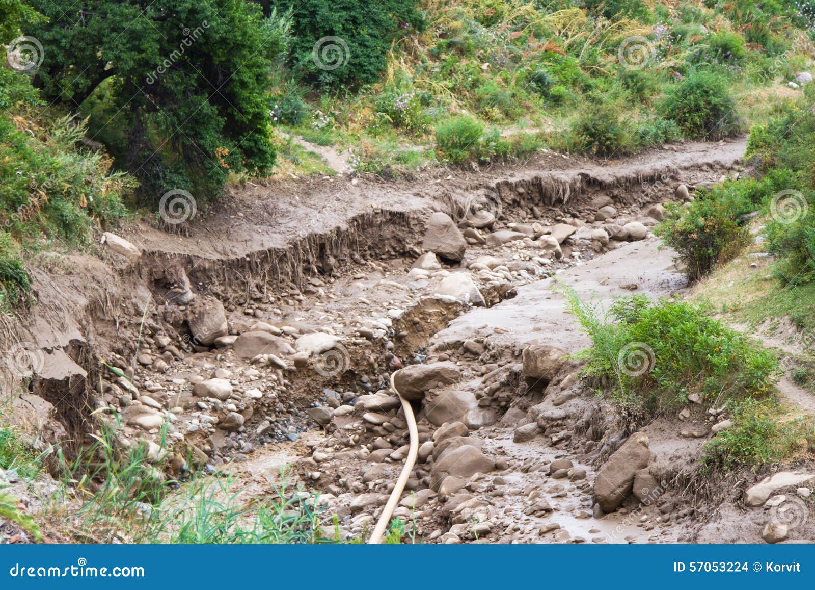Mudflow stock photo. Image of area, ideas, concepts, broken - 57053224