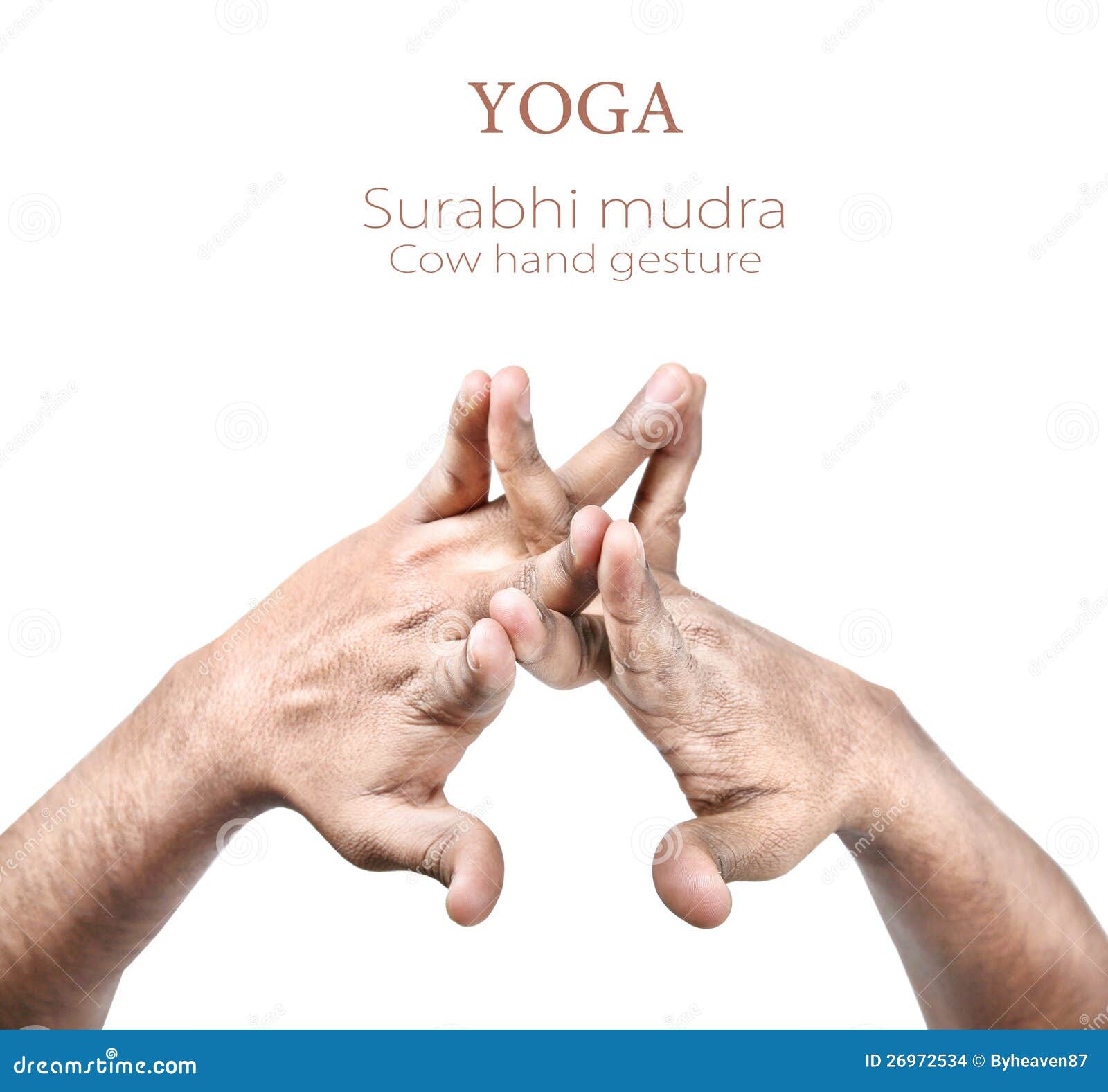 Mudra de Surabhi photo stock. Image du gourou, santé - 26972534