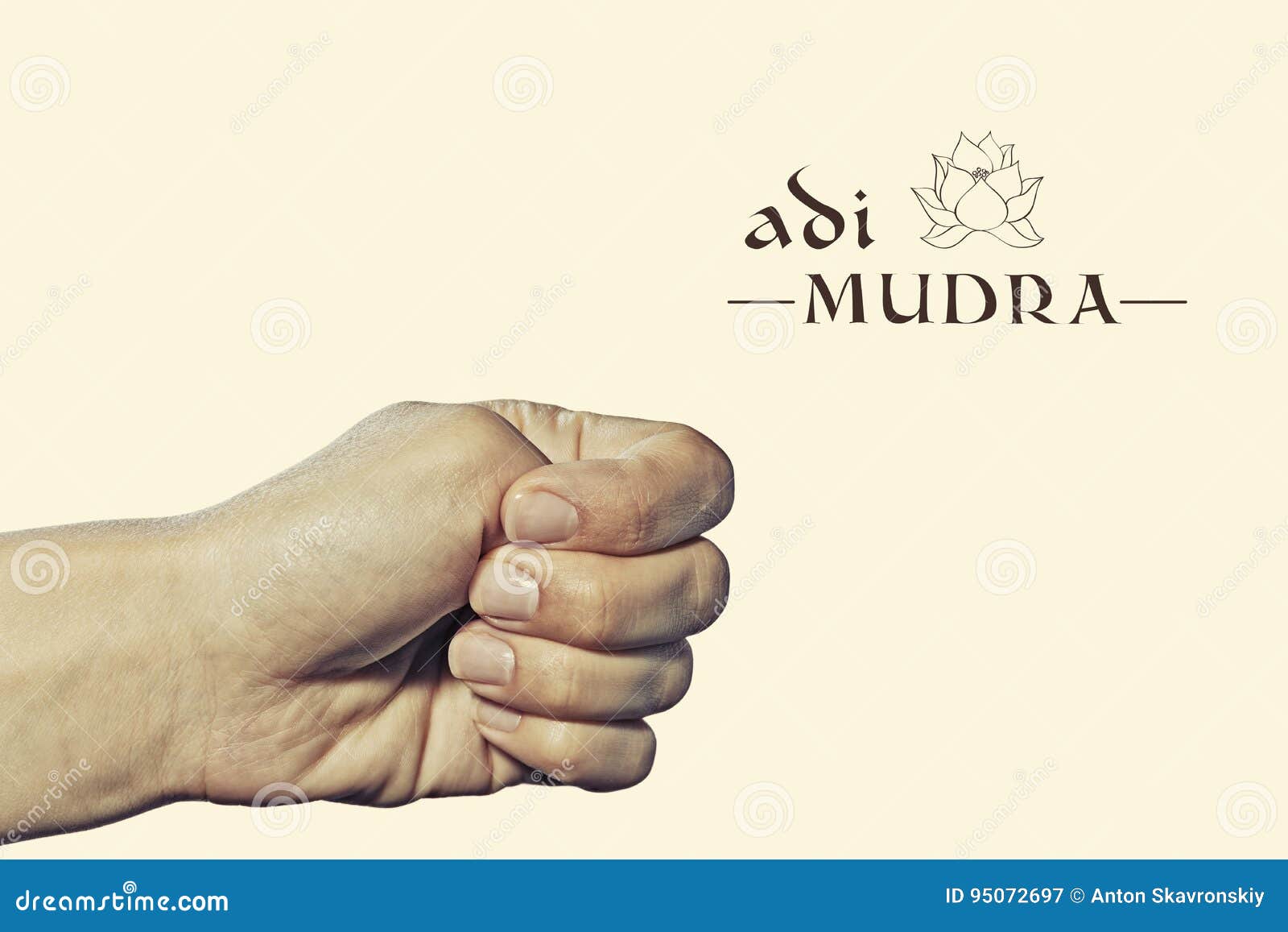 Mudra del Adi imagen de archivo. Imagen de ejercicio - 95072697