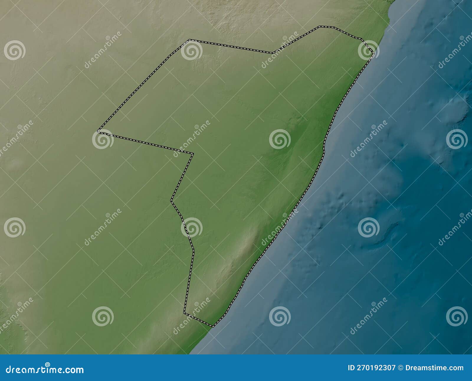Mudug, Somalia. Wiki. No Legend Stock Illustration - Illustration of ...