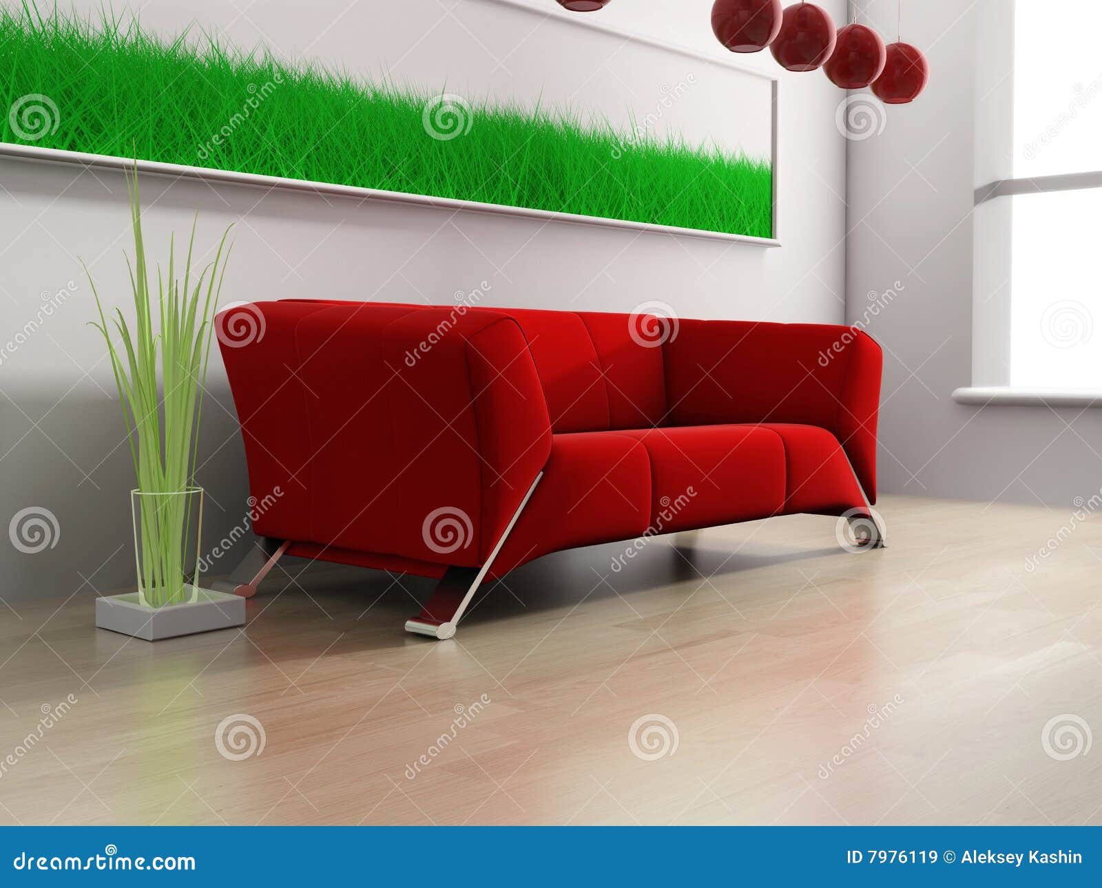 Muebles rojos stock de ilustración. Ilustración de acero - 7976119