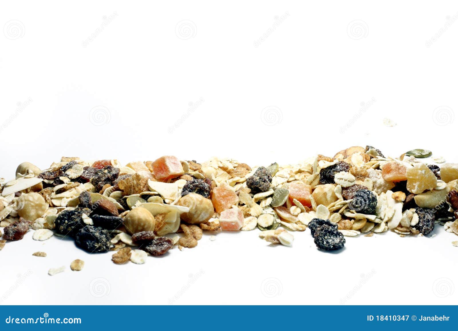 Muesli stock image. Image of breakfast, nuts, dish, flakes - 18410347