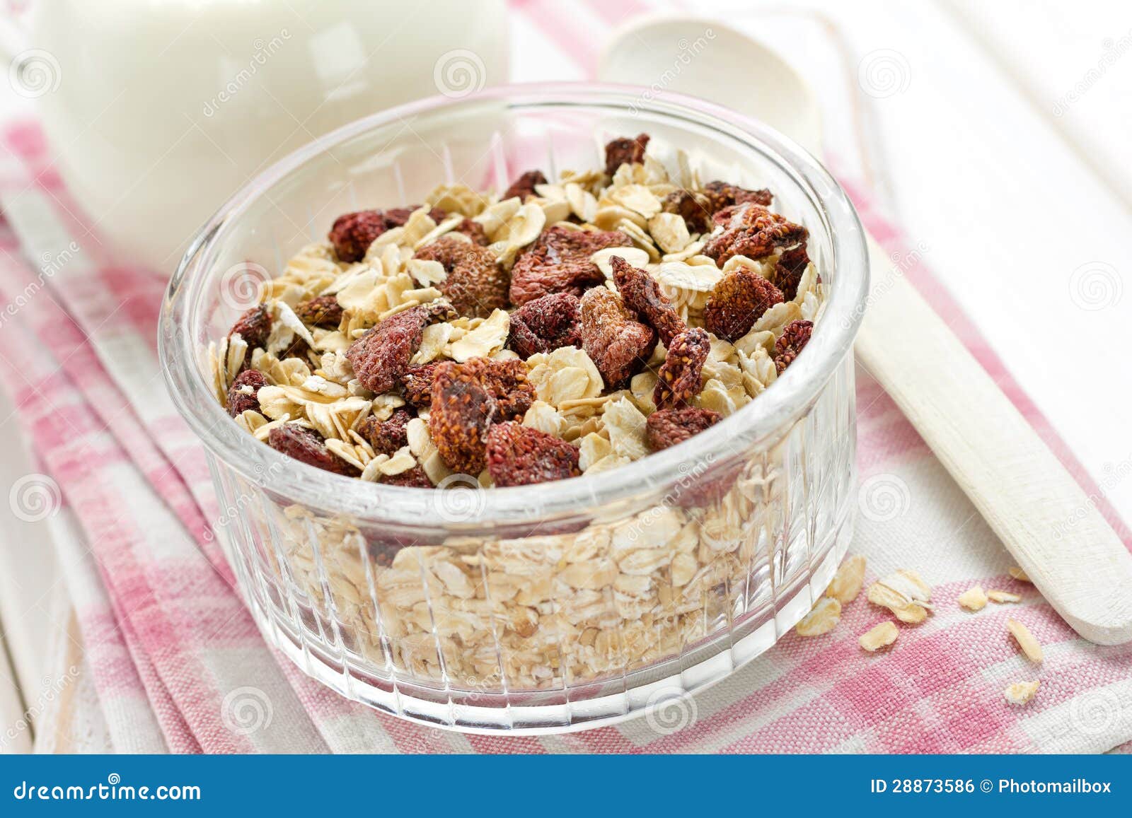 Muesli stock photo. Image of oatmeal, flakes, light, fresh - 28873586