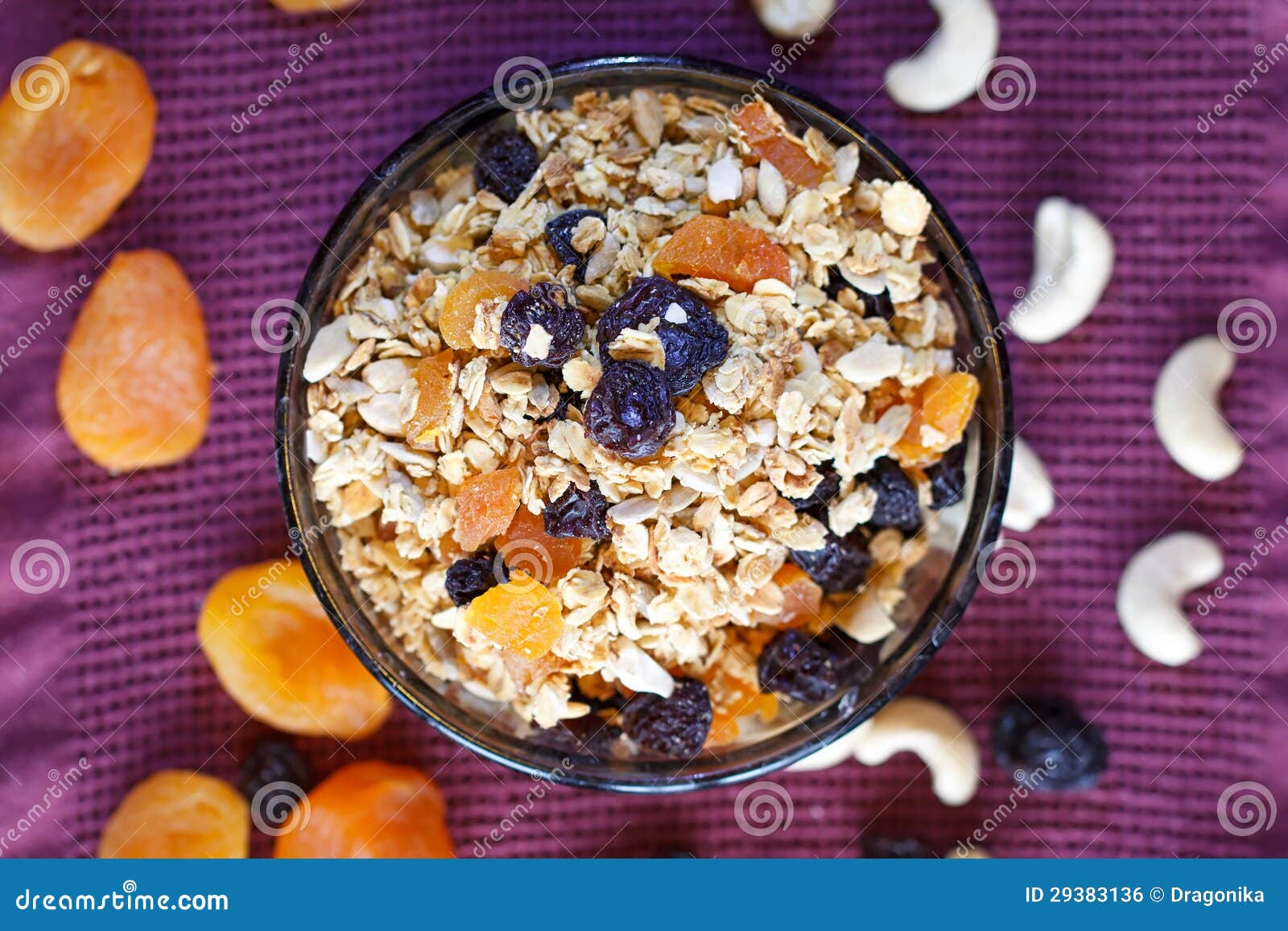 Muesli stock photo. Image of flakes, muesli, food, raisin - 29383136