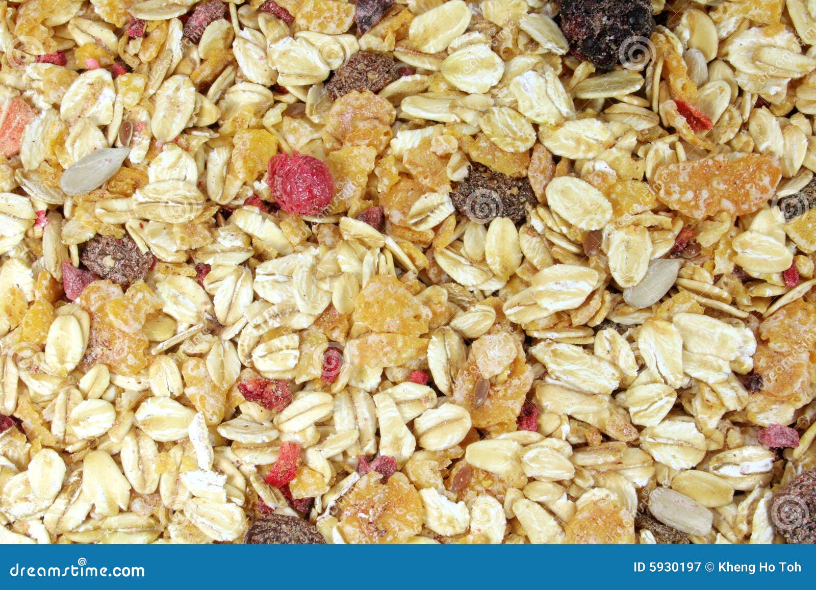 Muesli Abstract Texture Background Stock Image - Image of flake ...