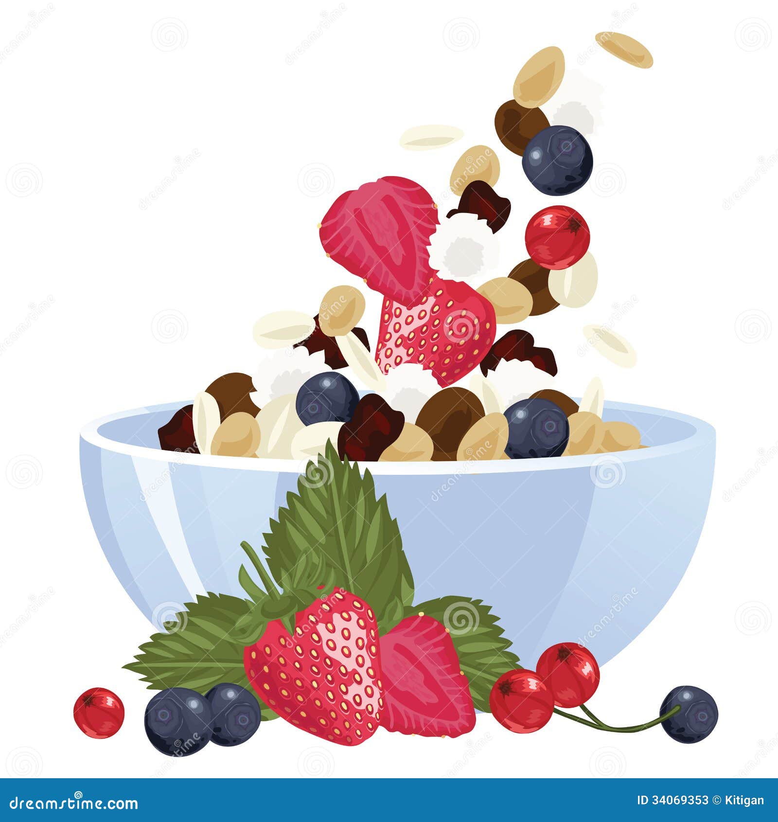 Muesli Stock Illustrations – 2,664 Muesli Stock Illustrations, Vectors ...