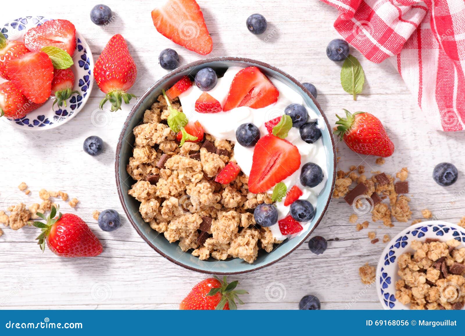 Muesli with berry stock photo. Image of composition, morning - 69168056