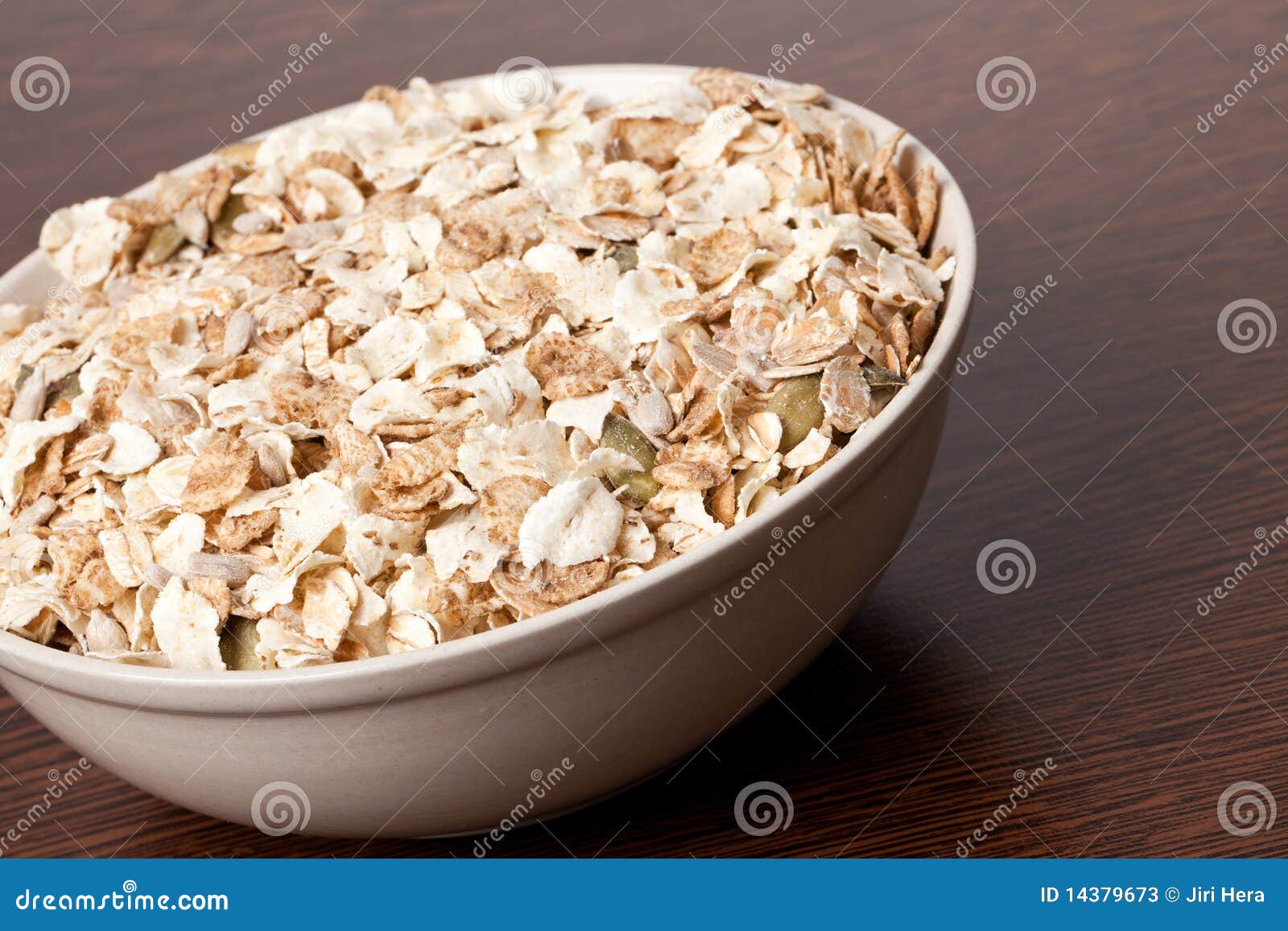 Muesli in bowl stock image. Image of breakfast, food - 14379673