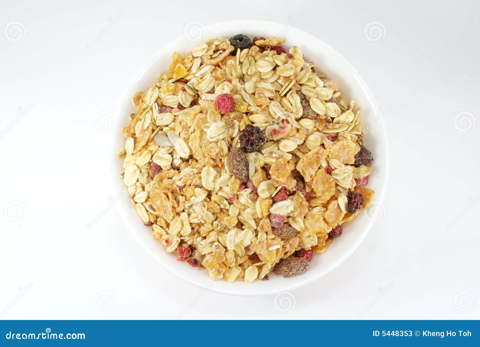 Muesli Breakfast in a Bowl or Cup Stock Image - Image of multigrain ...
