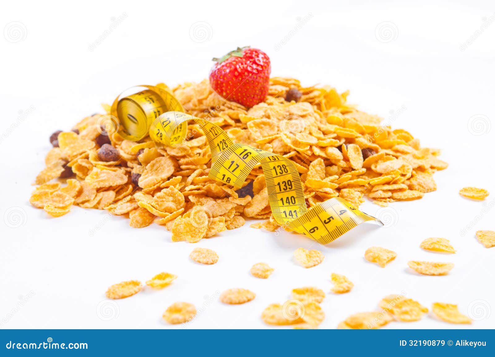 Muesli Flakes Fruites Measuring Tape Stock Photos - Free & Royalty-Free ...