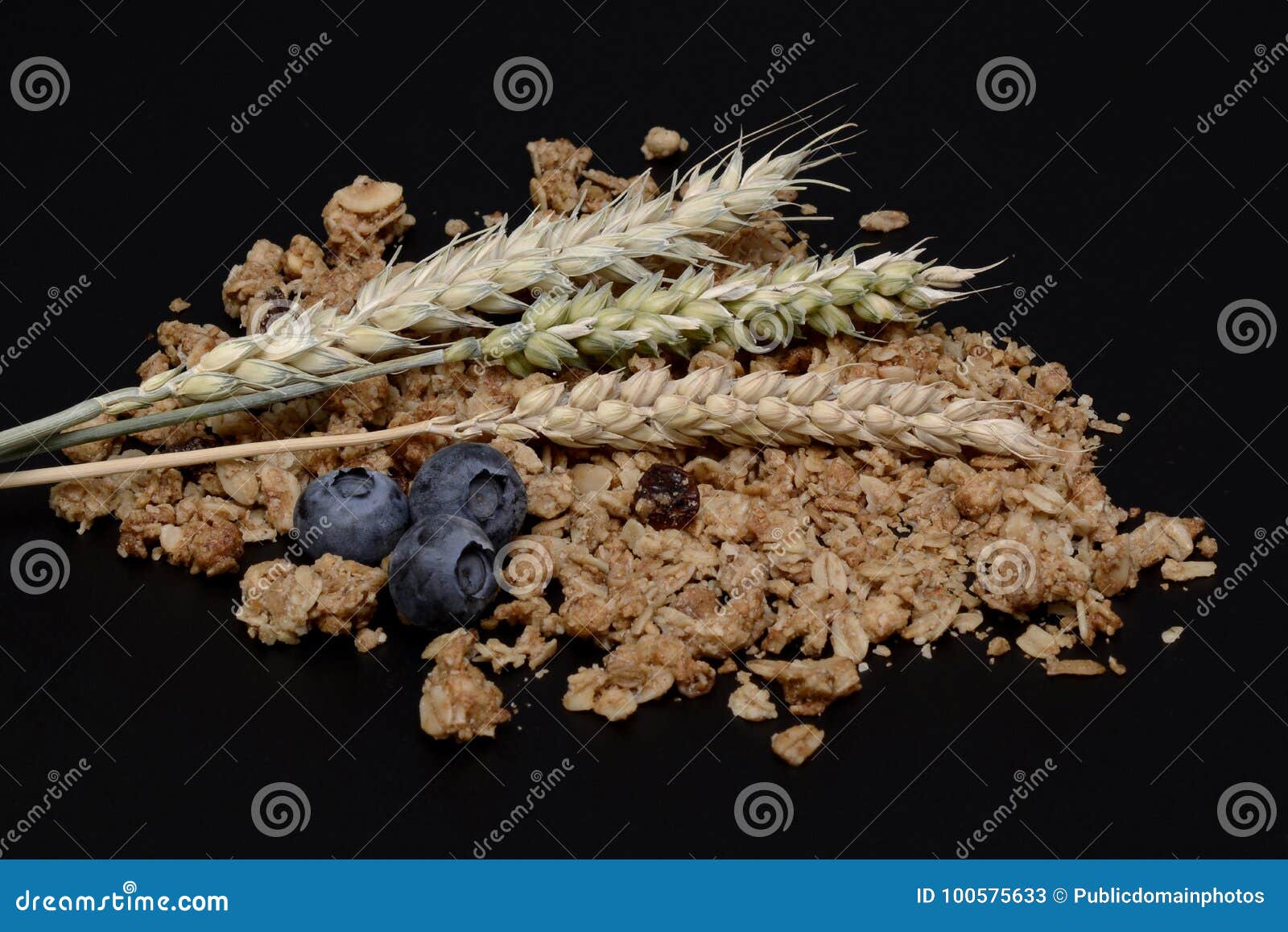 Muesli, Granola, Blueberries, Grain Picture. Image: 100575633