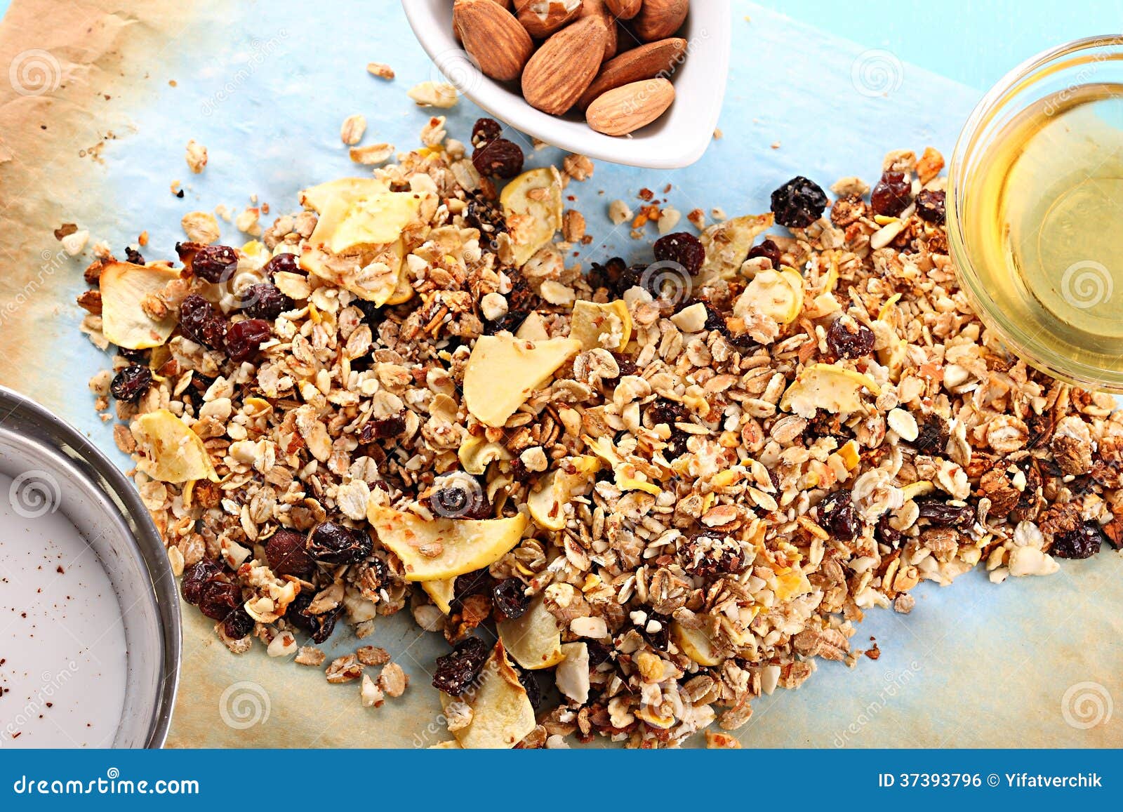 Muesli stock photo. Image of granola, breakfast, flake - 37393796