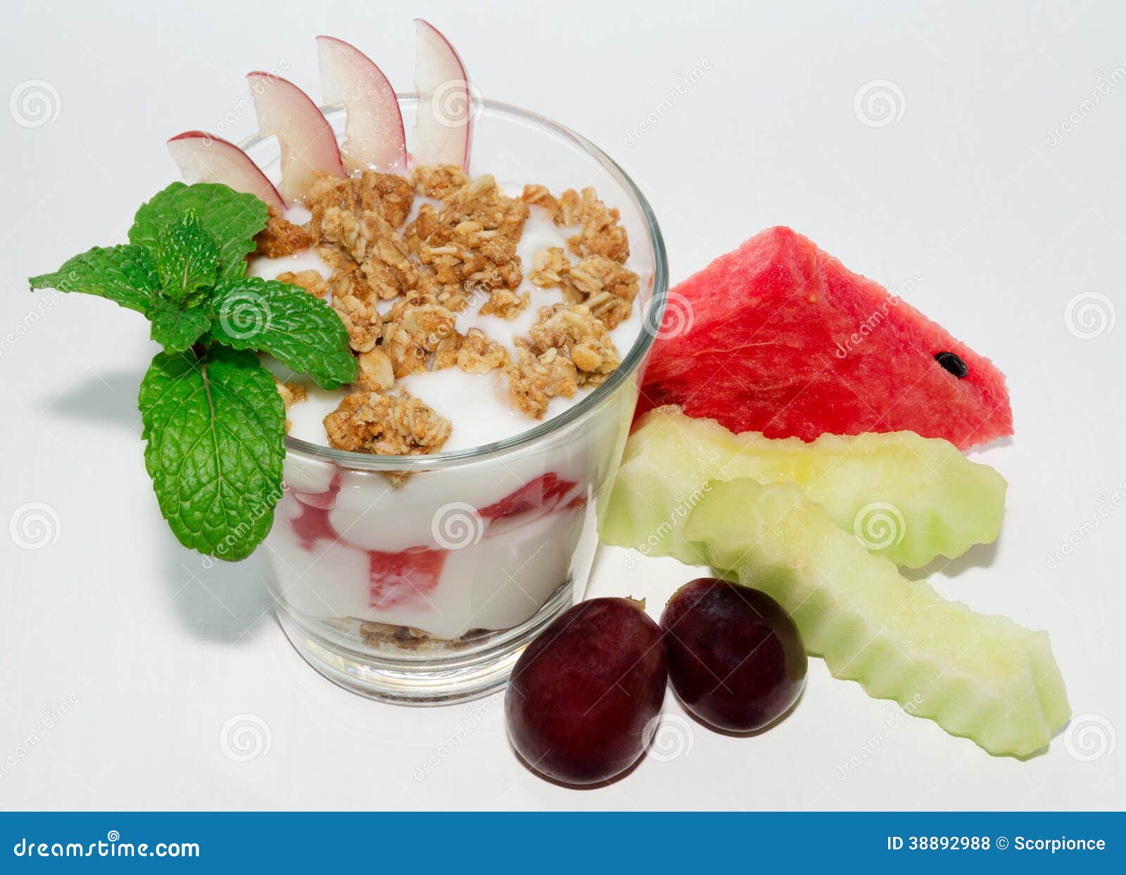 Muesli and Yogurt Morning Cocktail Stock Photo - Image of yogurt ...