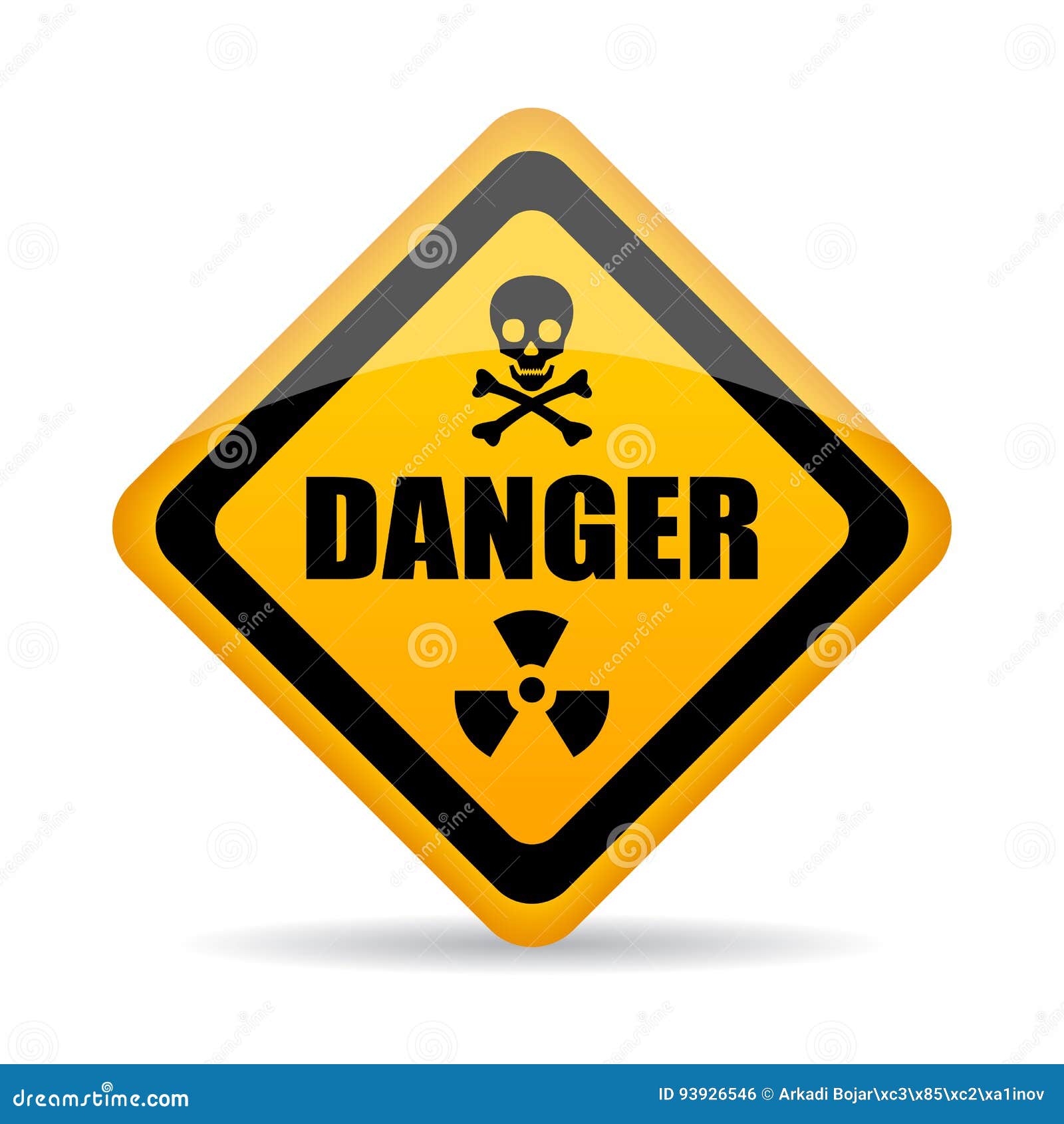 Muestra Abstracta Del Vector Del Peligro Ilustración del Vector ...