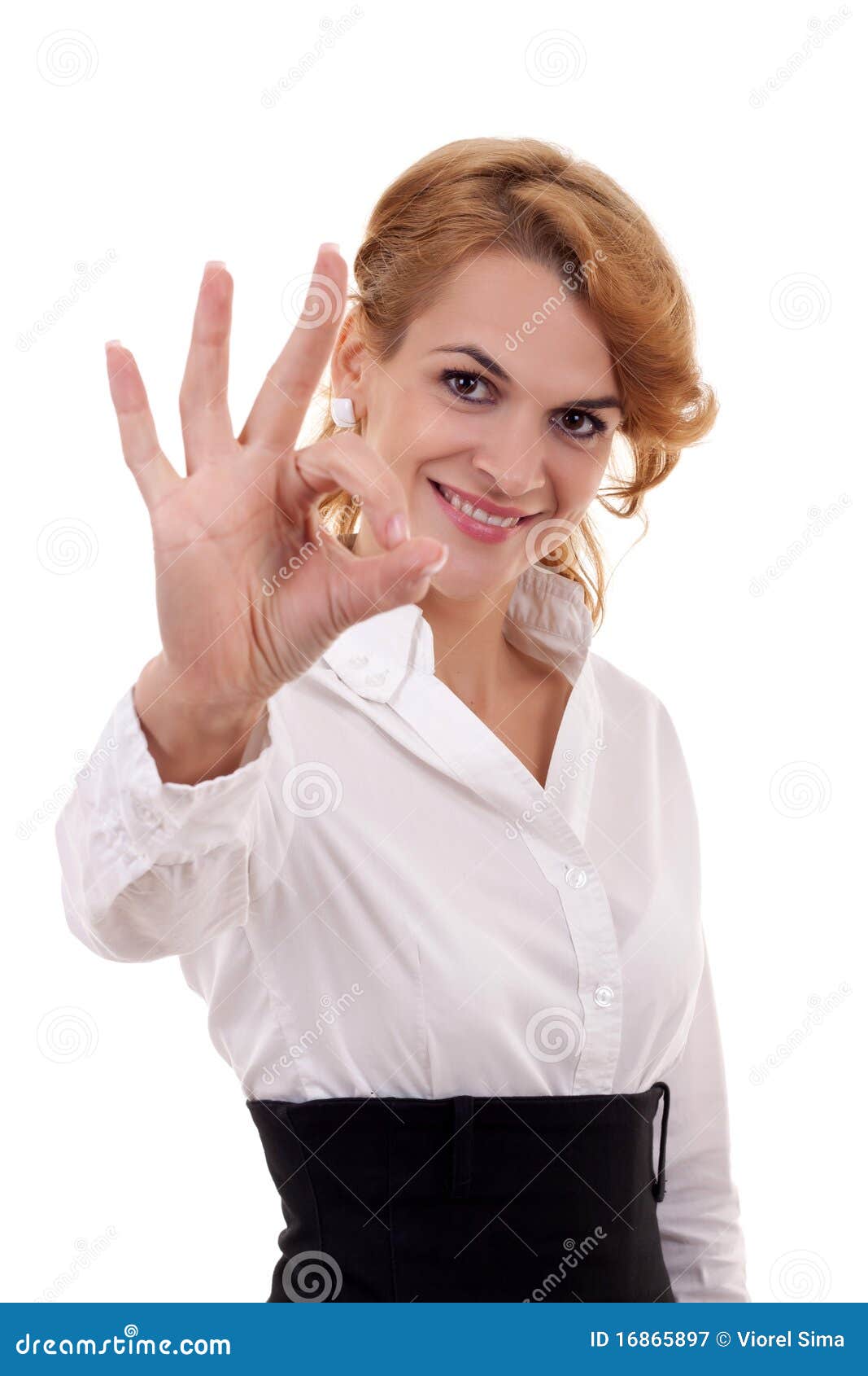 Muestra aceptable imagen de archivo. Imagen de sonrisa - 16865897