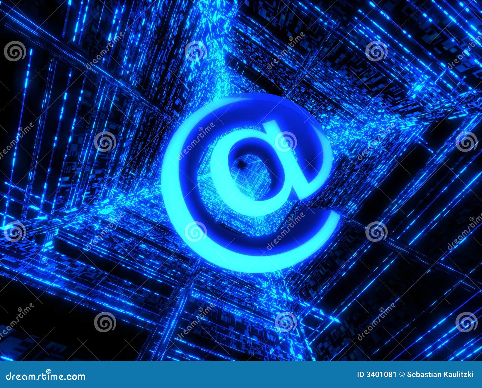 Muestra Azul De La Matriz Y Del Internet Stock de ilustración ...