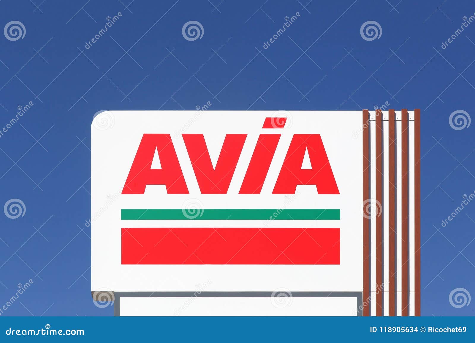 Muestra De AVIA En Un Panel Imagen de archivo editorial - Imagen de ...