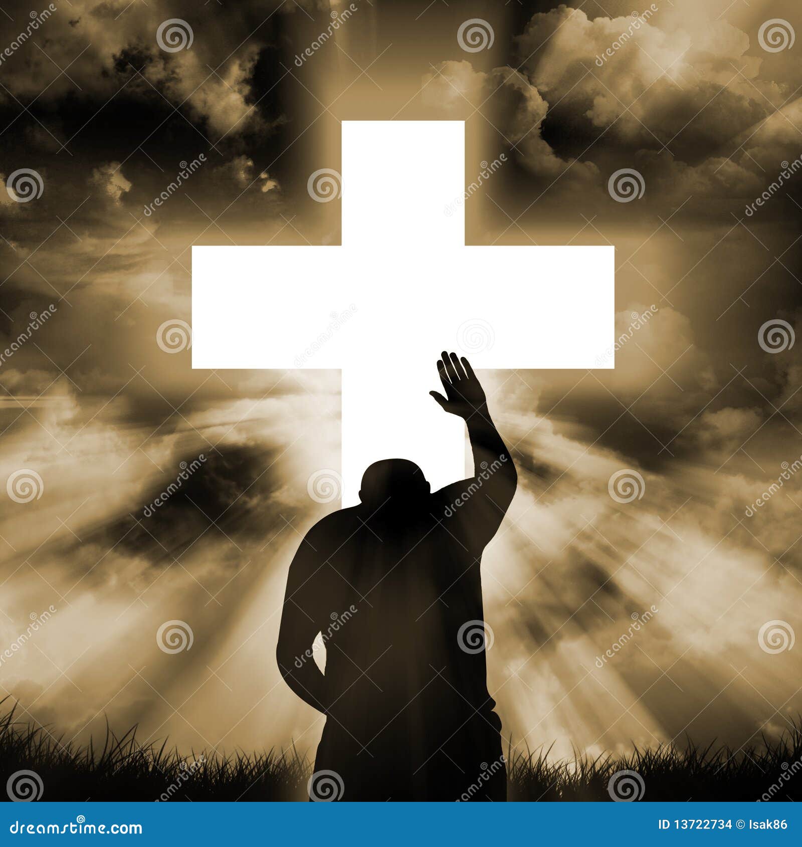 Muestra de la fe stock de ilustración. Ilustración de rayos - 13722734