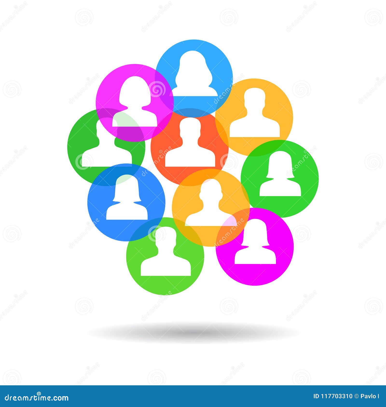 Muestra De La Red De La Sociedad - Vector Ilustración del Vector ...