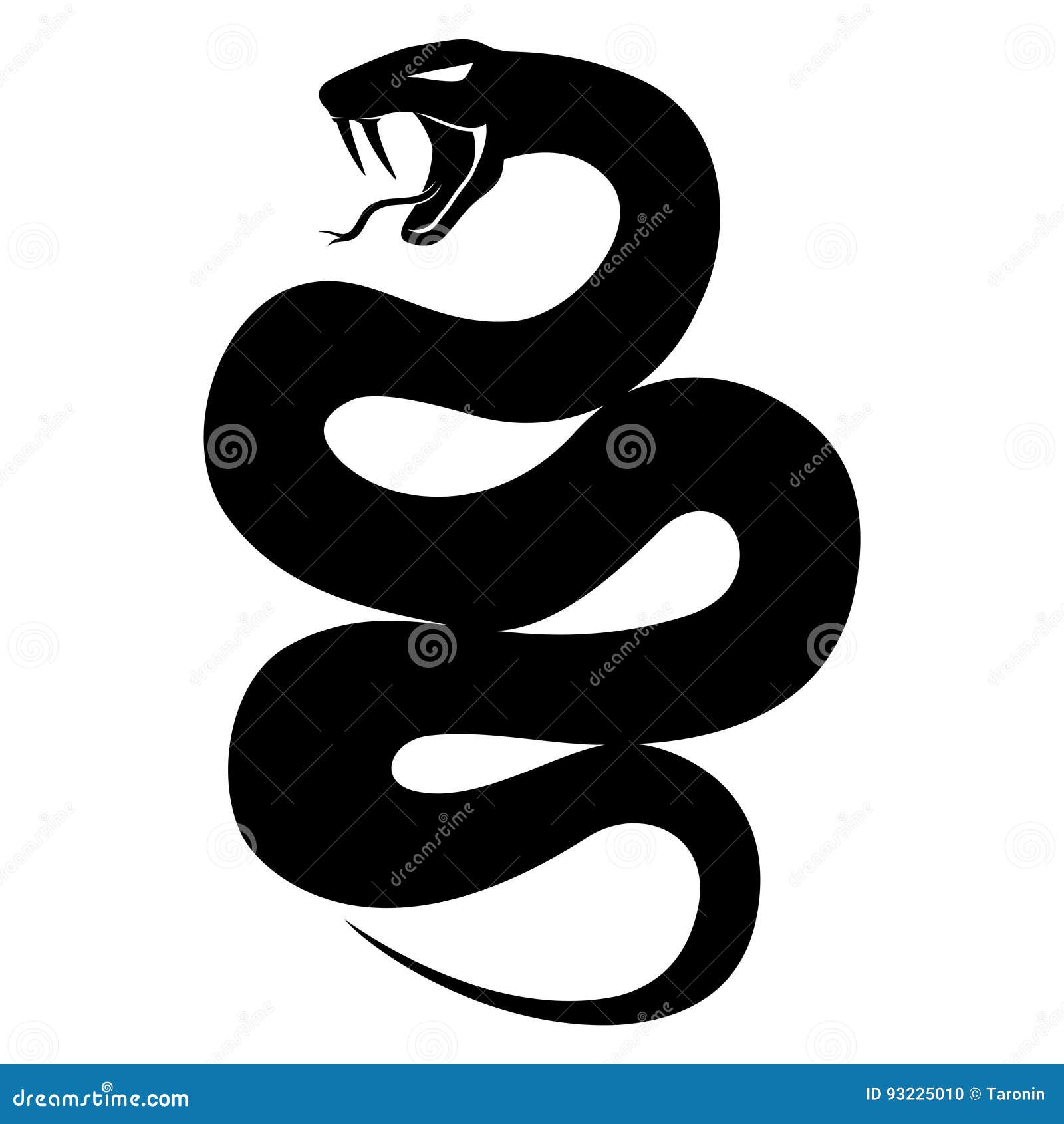 Muestra de la serpiente ilustración del vector. Ilustración de vector ...