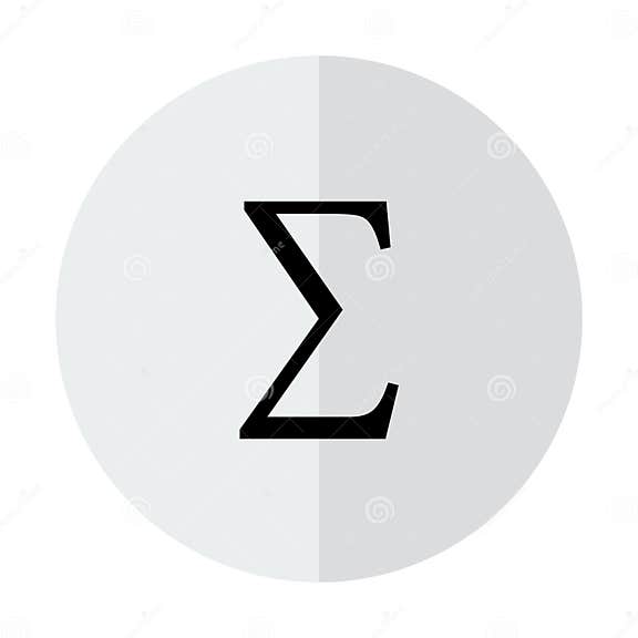 Muestra De La Sigma Del Vector Ilustración del Vector - Ilustración de ...