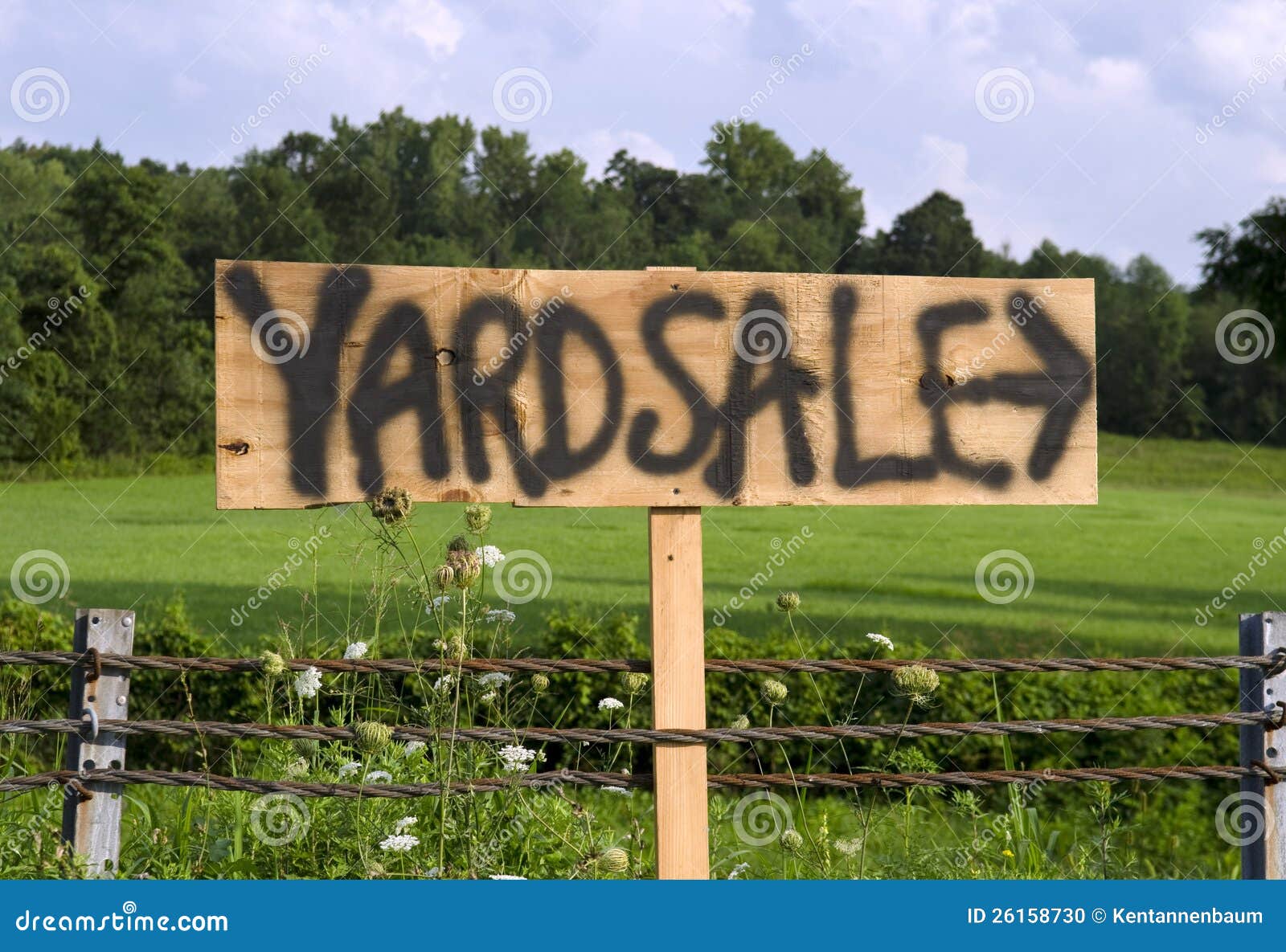 Muestra De La Venta De Yarda Foto de archivo - Imagen de flecha ...