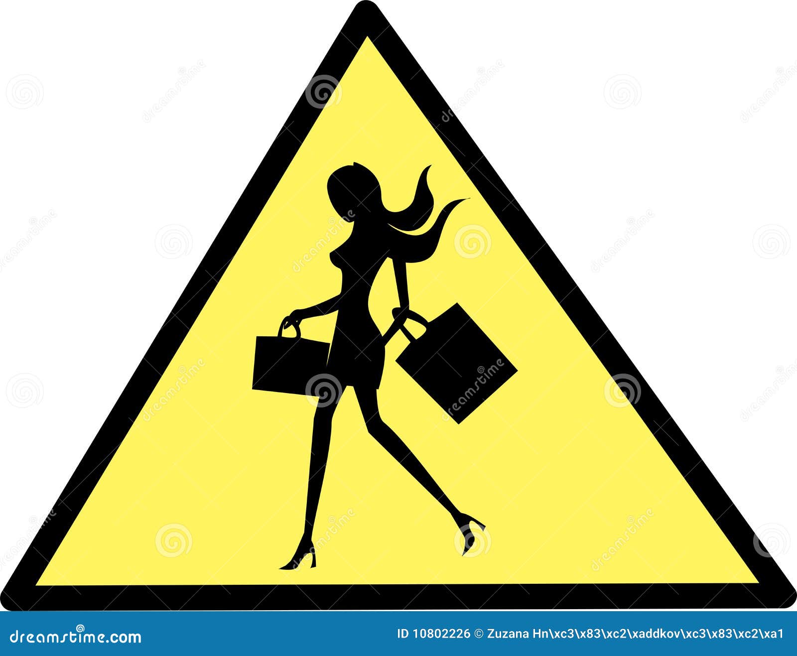 Muestra de las compras stock de ilustración. Ilustración de elegancia ...