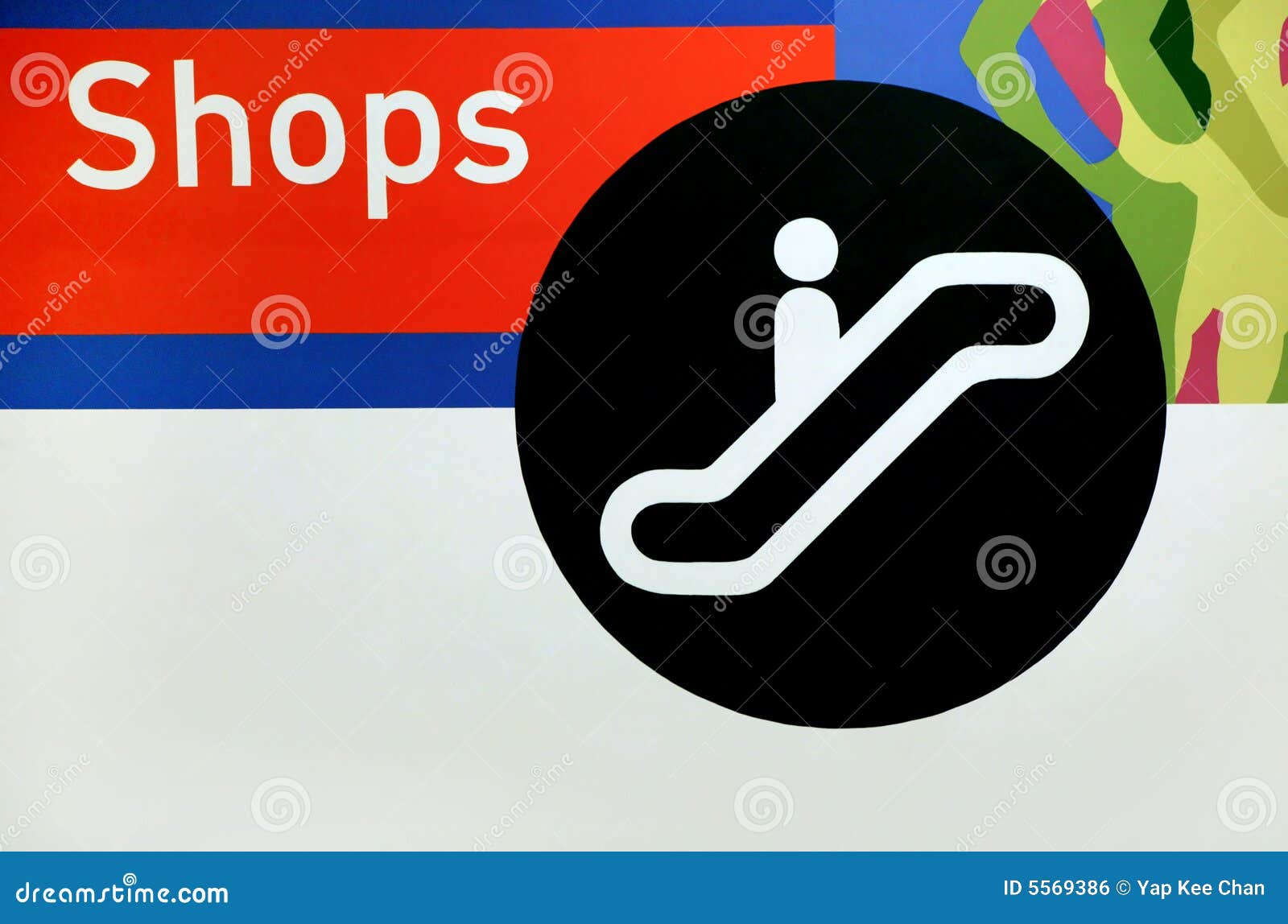 Muestra de las compras foto de archivo. Imagen de insignia - 5569386