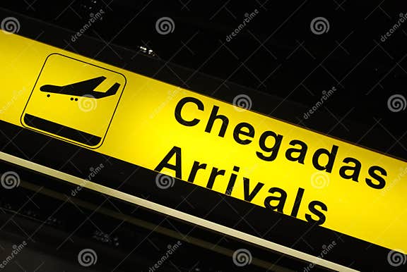 Muestra De Las Llegadas En Aeropuerto Foto de archivo - Imagen de ...