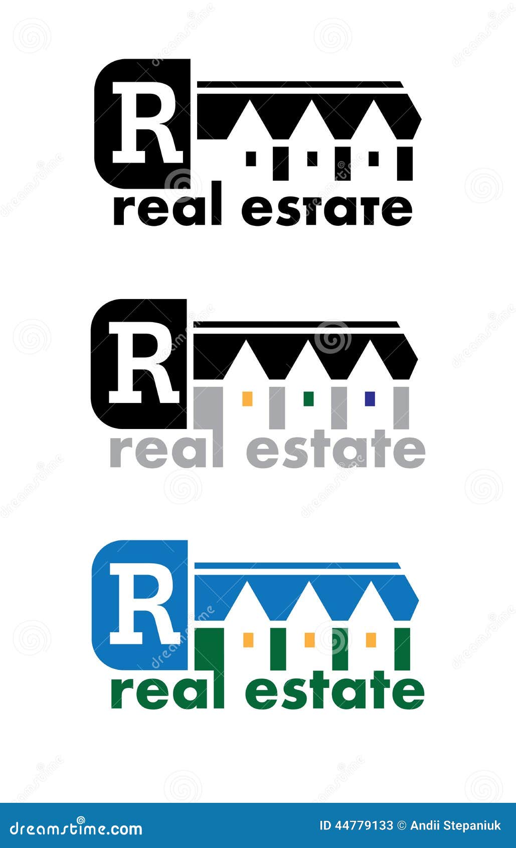 Muestra De Las Propiedades Inmobiliarias Ilustración del Vector ...