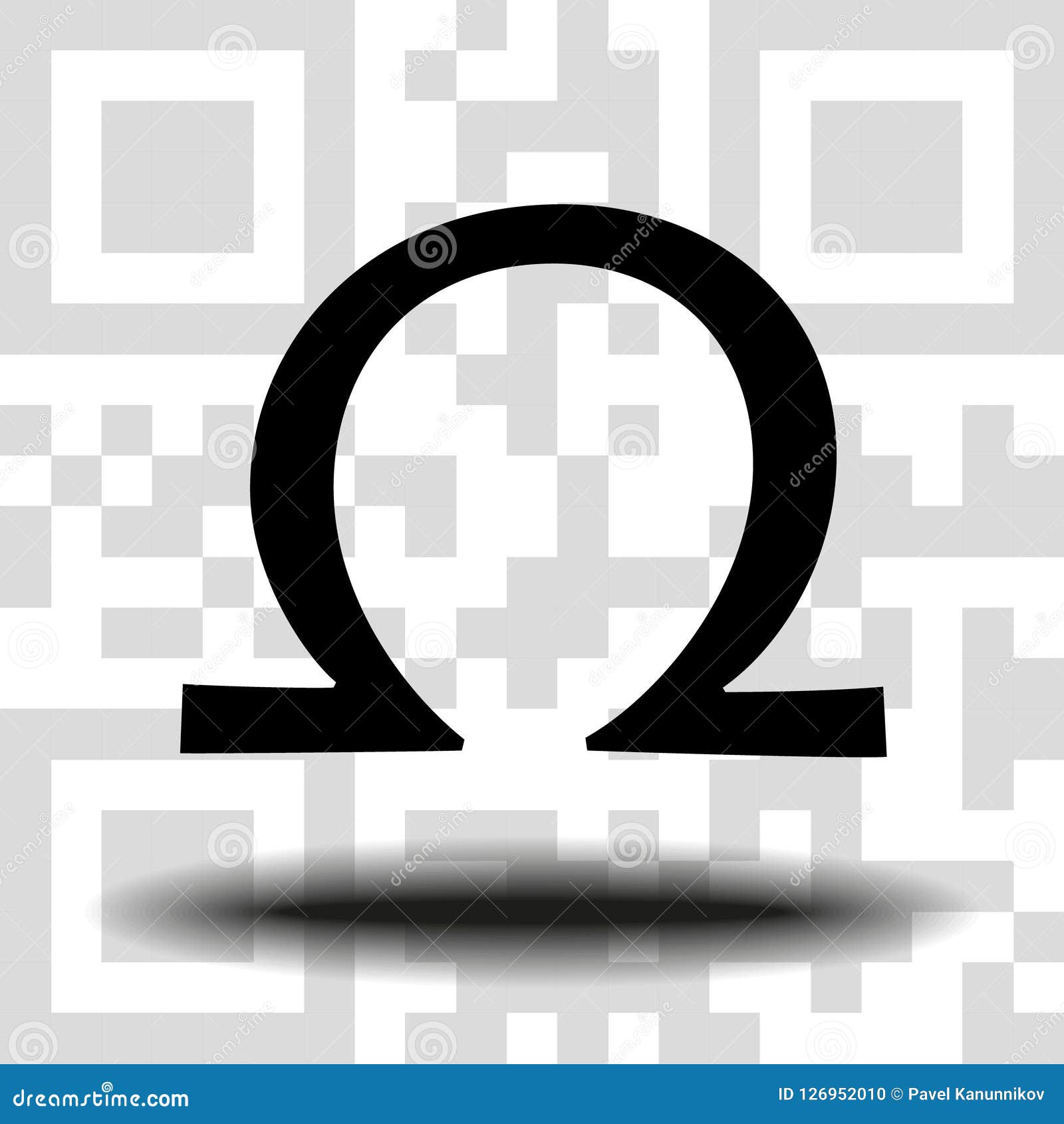 Muestra De Omega Del Vector Ilustración del Vector - Ilustración de ...