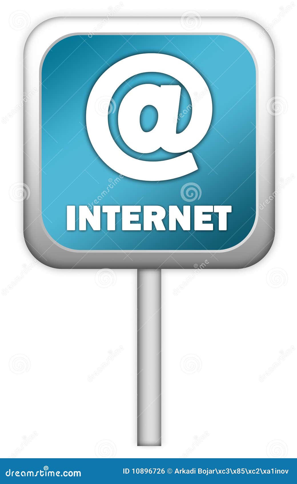 Muestra Del Azul Del Internet Stock de ilustración - Ilustración de ...