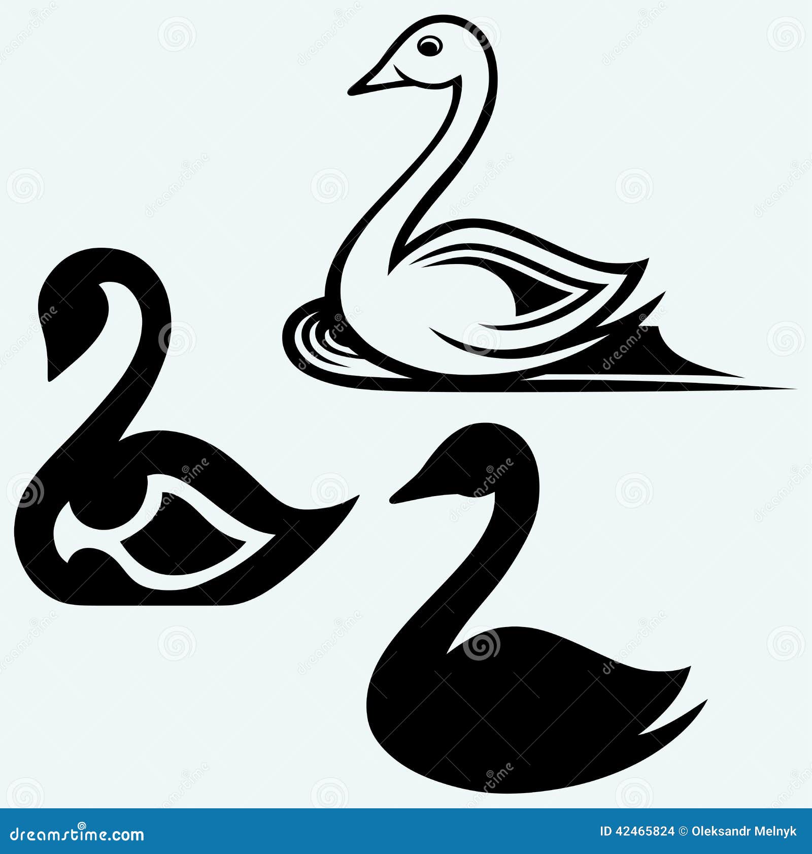 Muestra del cisne ilustración del vector. Ilustración de plantilla ...